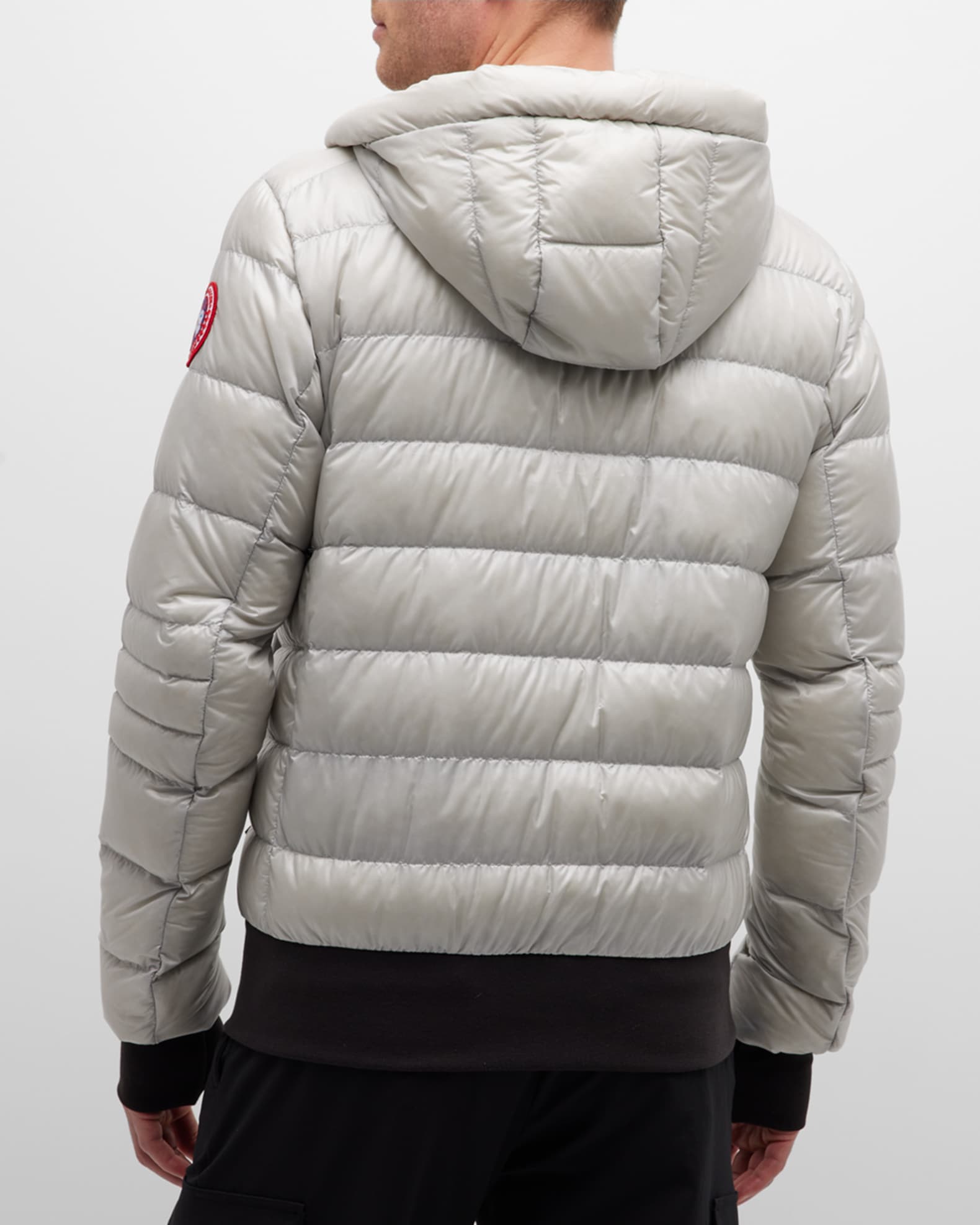 Canada Goose Men's Crofton Hooded Down Bomber Jacket | Neiman Marcus