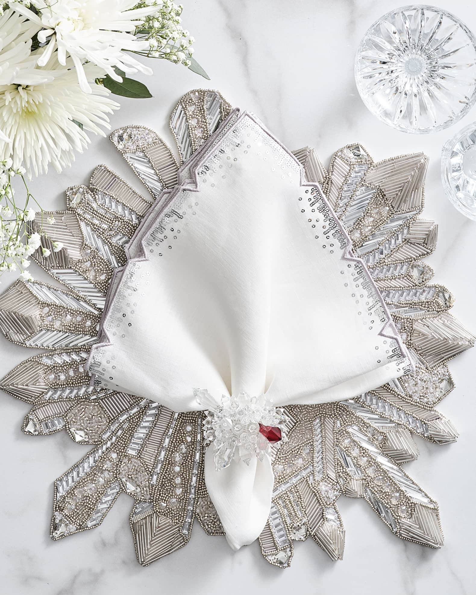 Baccarat x Kim Seybert Zenith Placemats, Set of 2 | Neiman Marcus