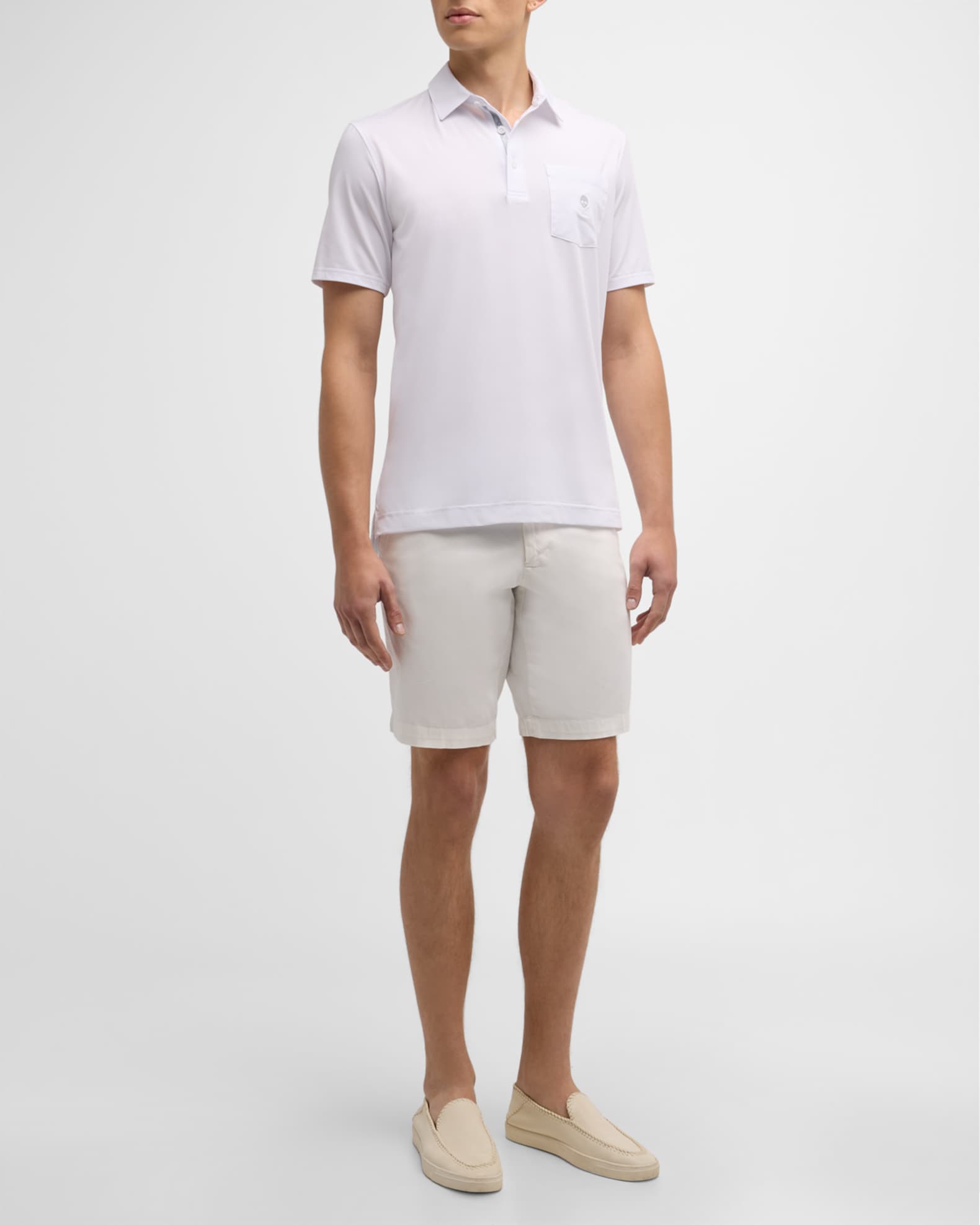 Robert Graham Men's Lonestar Stretch Flat Front Shorts | Neiman Marcus