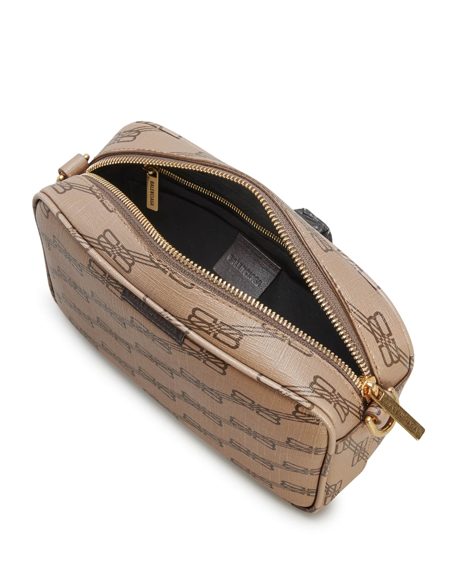 Balenciaga Signature Monogram Camera Crossbody Bag | Neiman Marcus