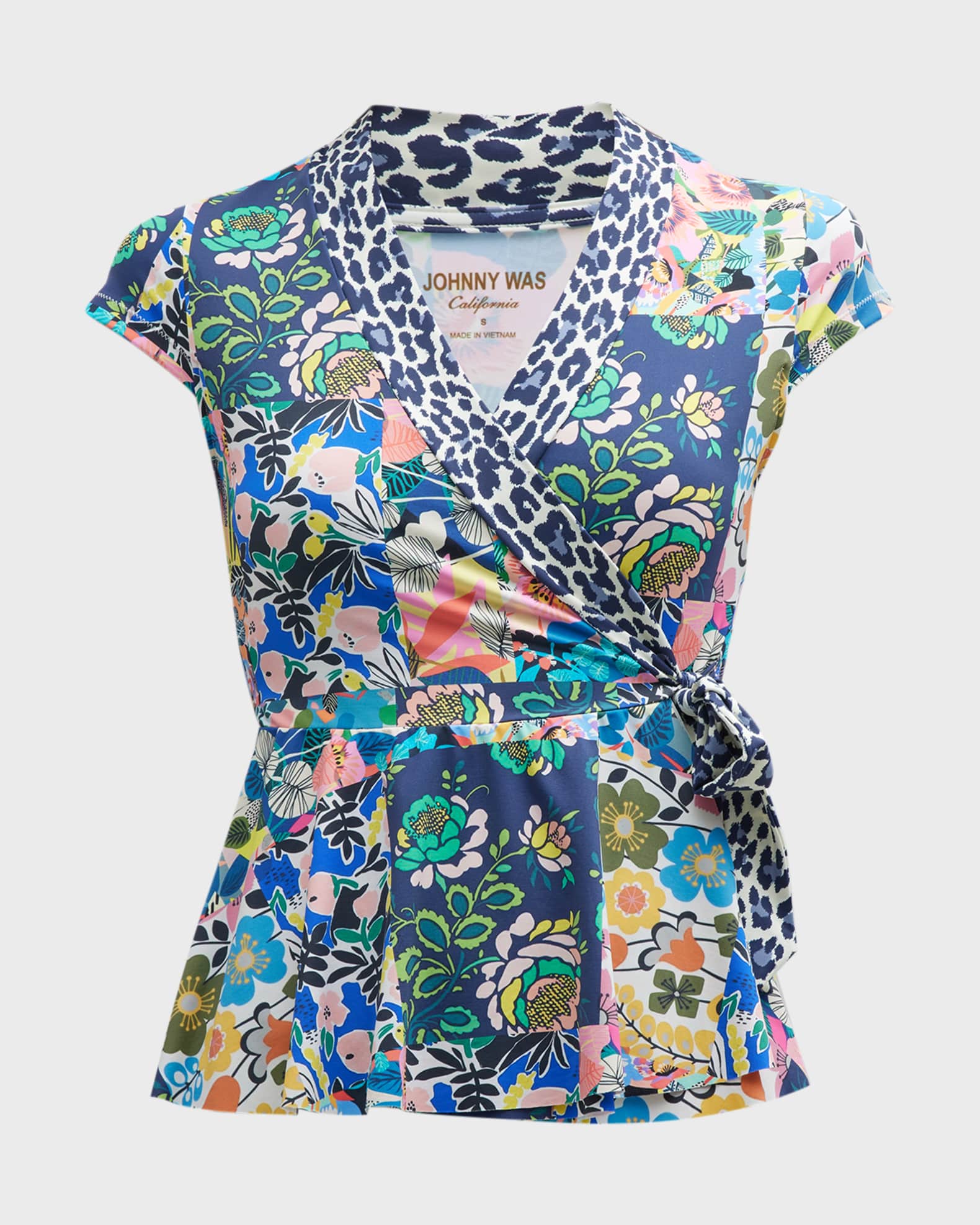 Johnny Was Layla Wrap Tankini Swim Top | Neiman Marcus