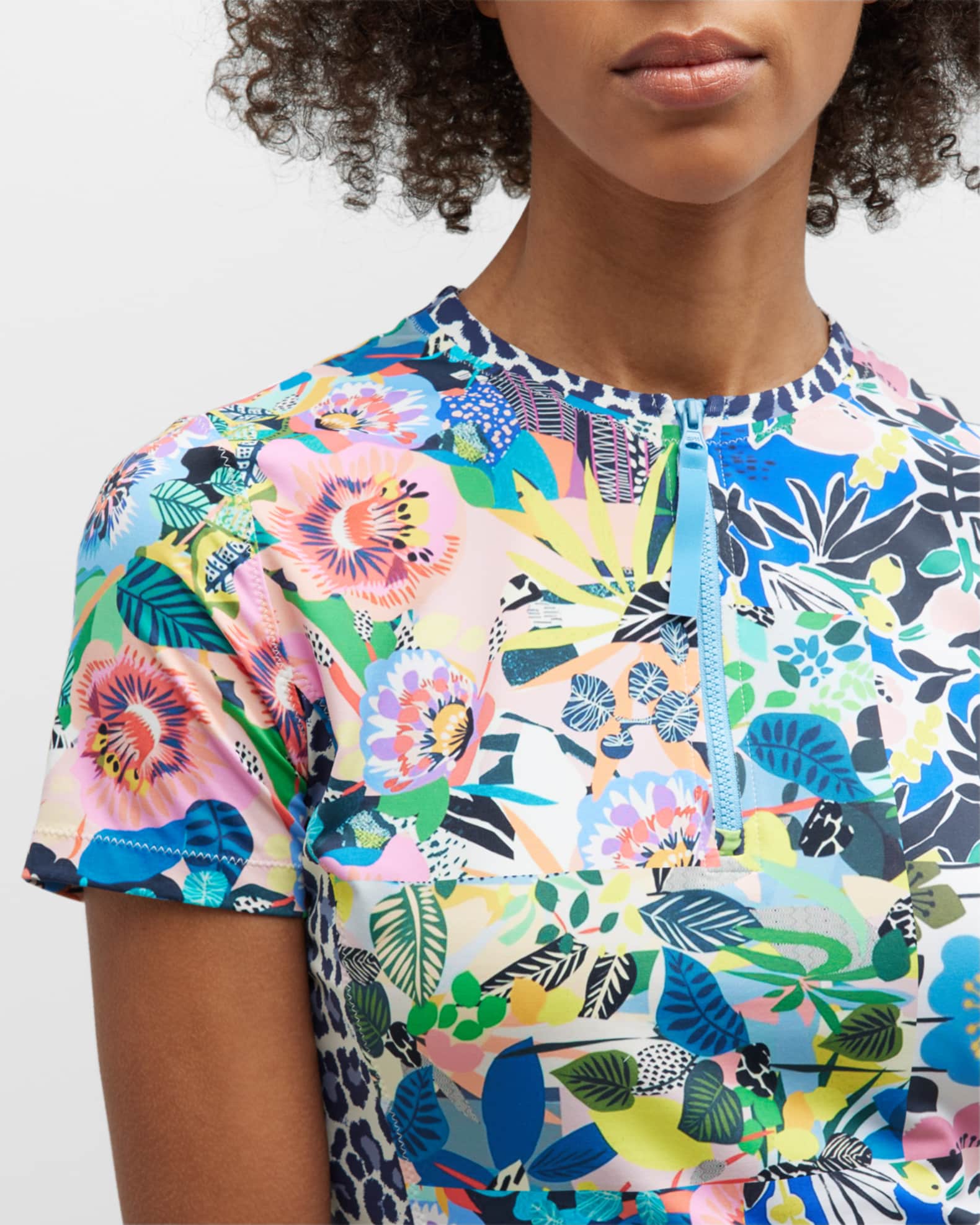 Johnny Was Layla Rashguard Swim Shirt | Neiman Marcus