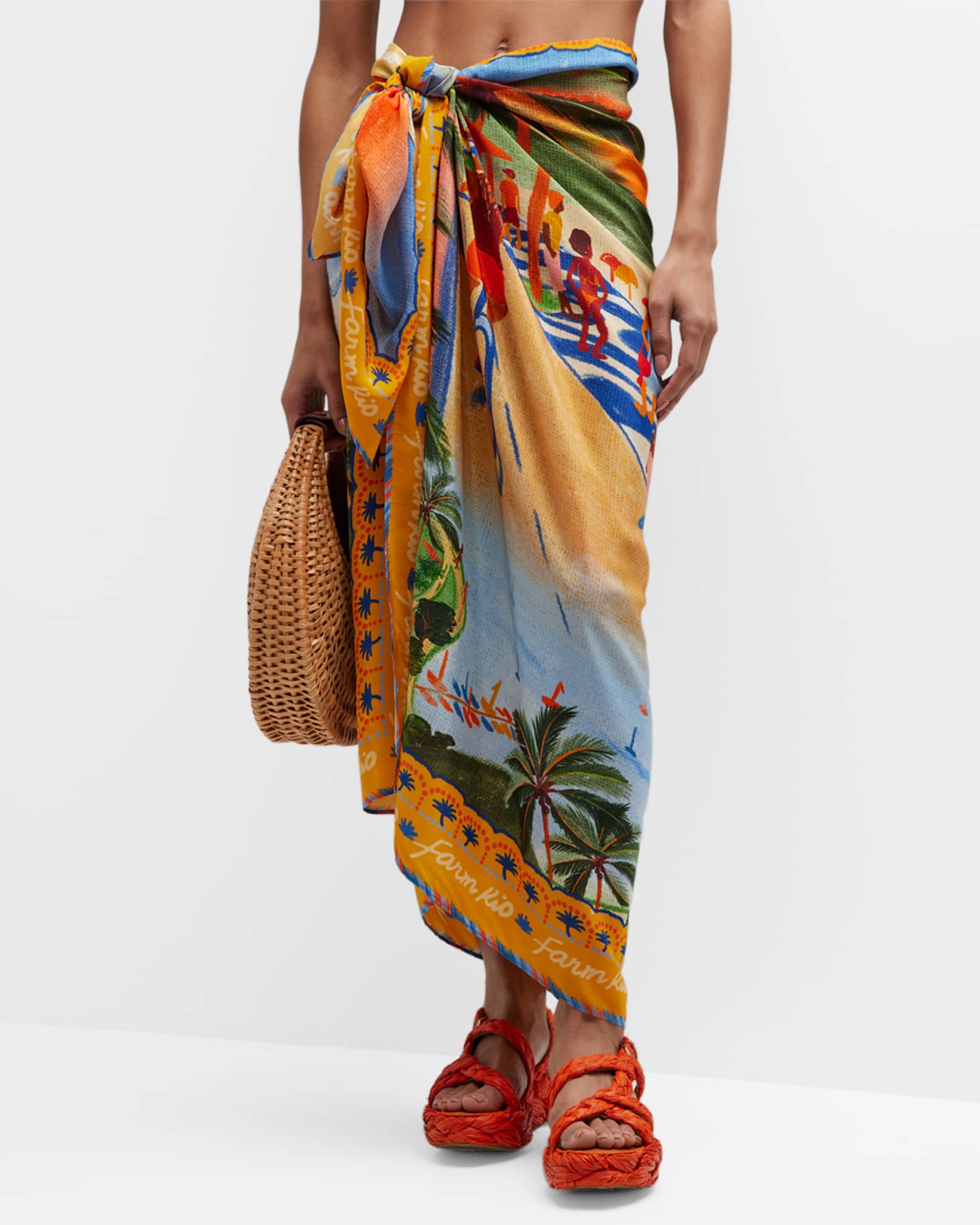 Farm Rio Carioca Panneaux Pareo Coverup | Neiman Marcus