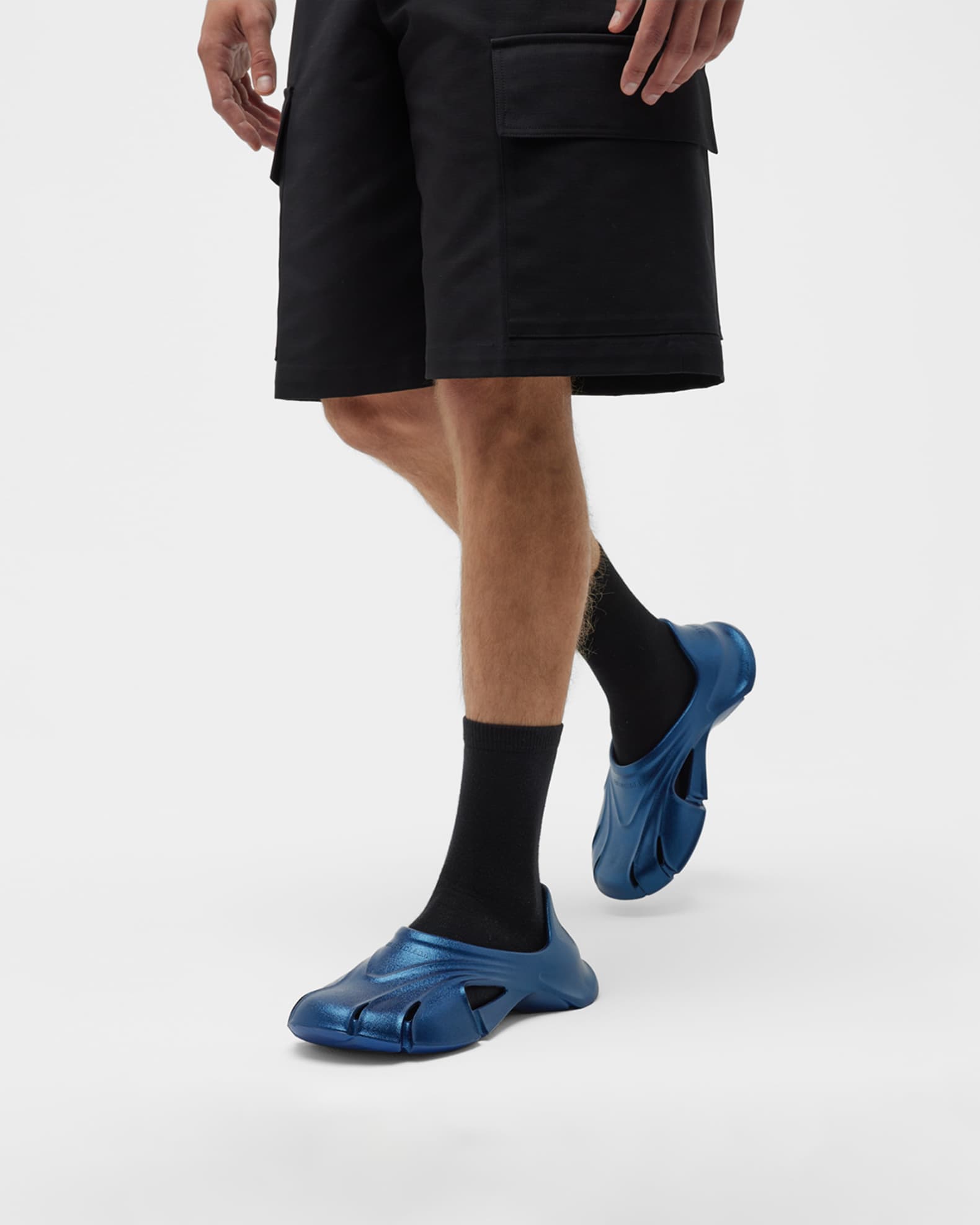 Balenciaga Men's Molded Rubber Slip-On Shoes | Neiman Marcus