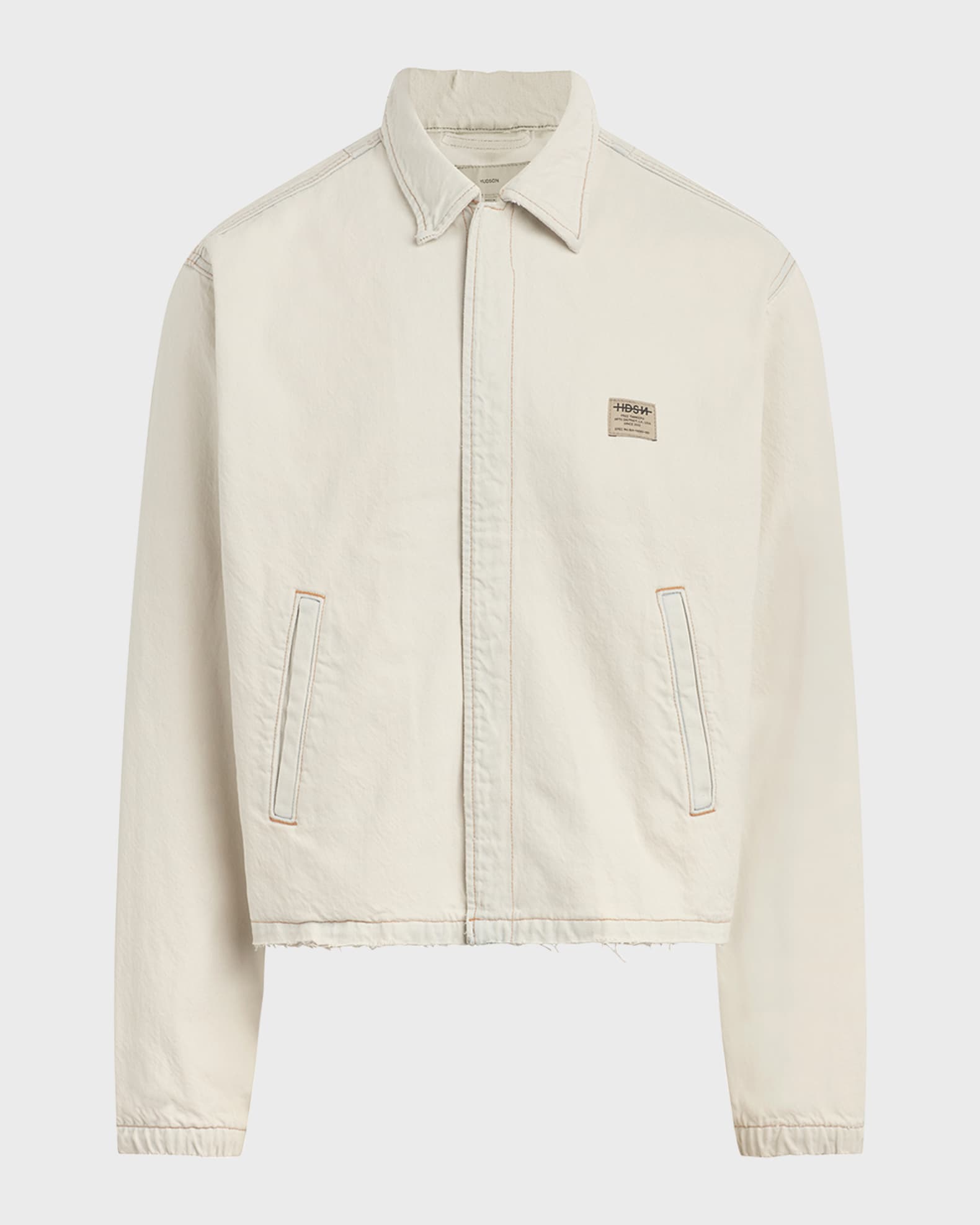 Hudson Men's Boxy Crop Trucker Jacket | Neiman Marcus