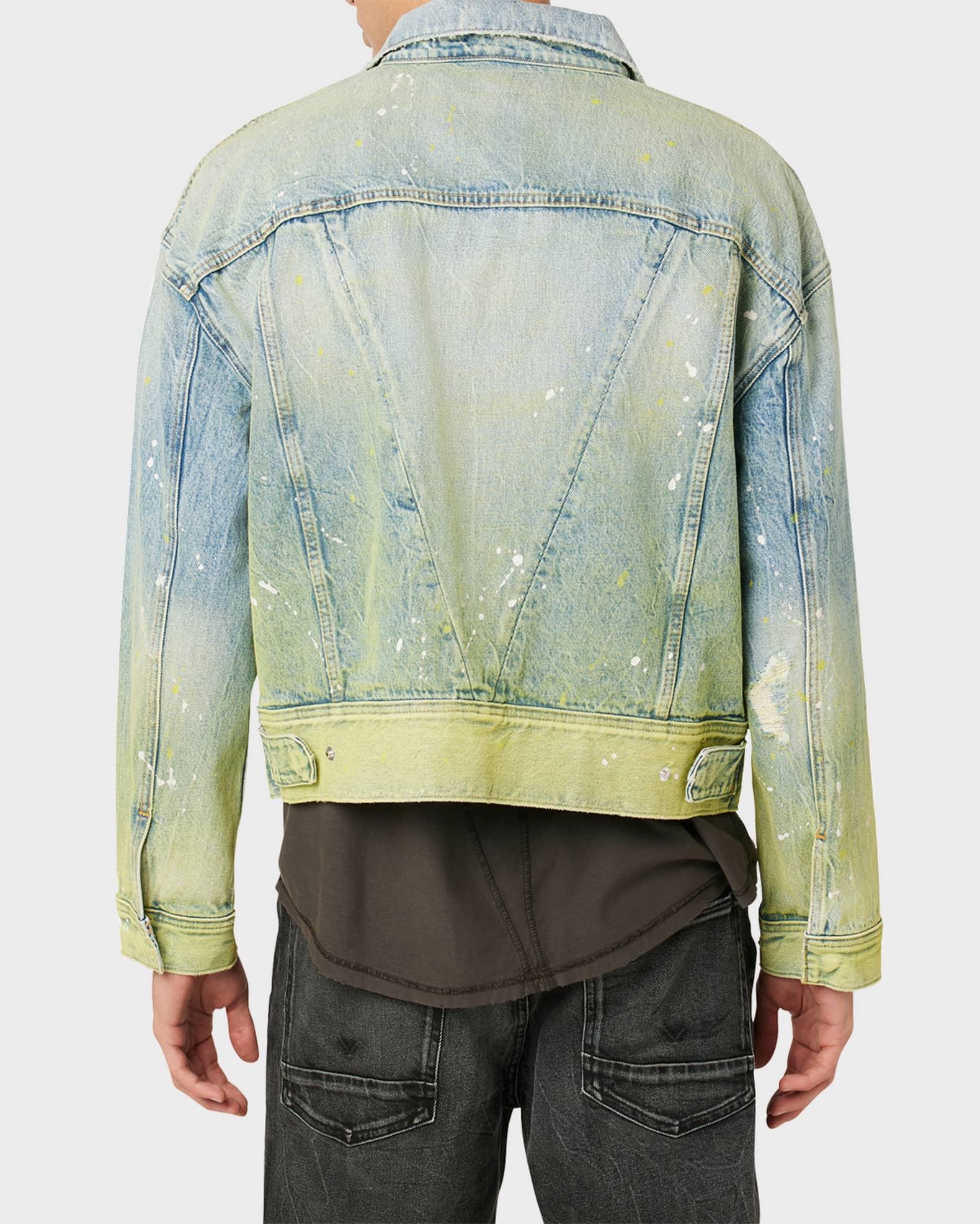 Hudson Men's Boxy Crop Trucker Jacket | Neiman Marcus