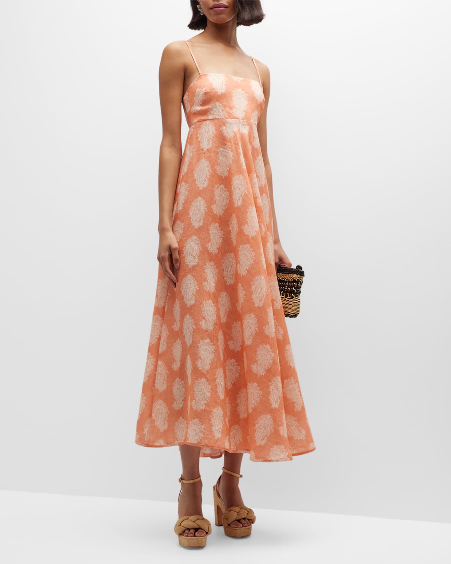 Zimmermann Devi Bandeau Midi Dress | Neiman Marcus