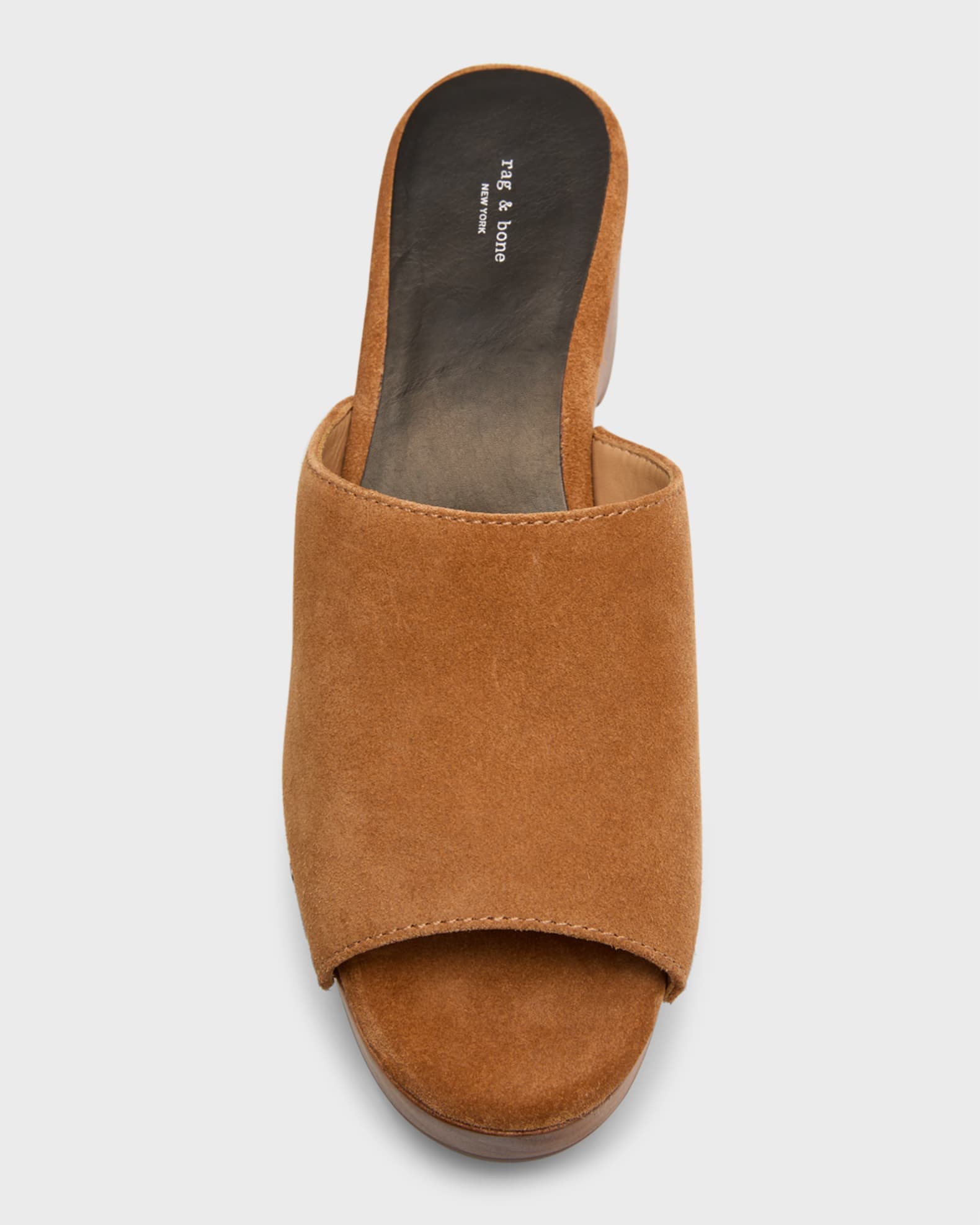 Rag & Bone Mara Suede Slide Clogs | Neiman Marcus