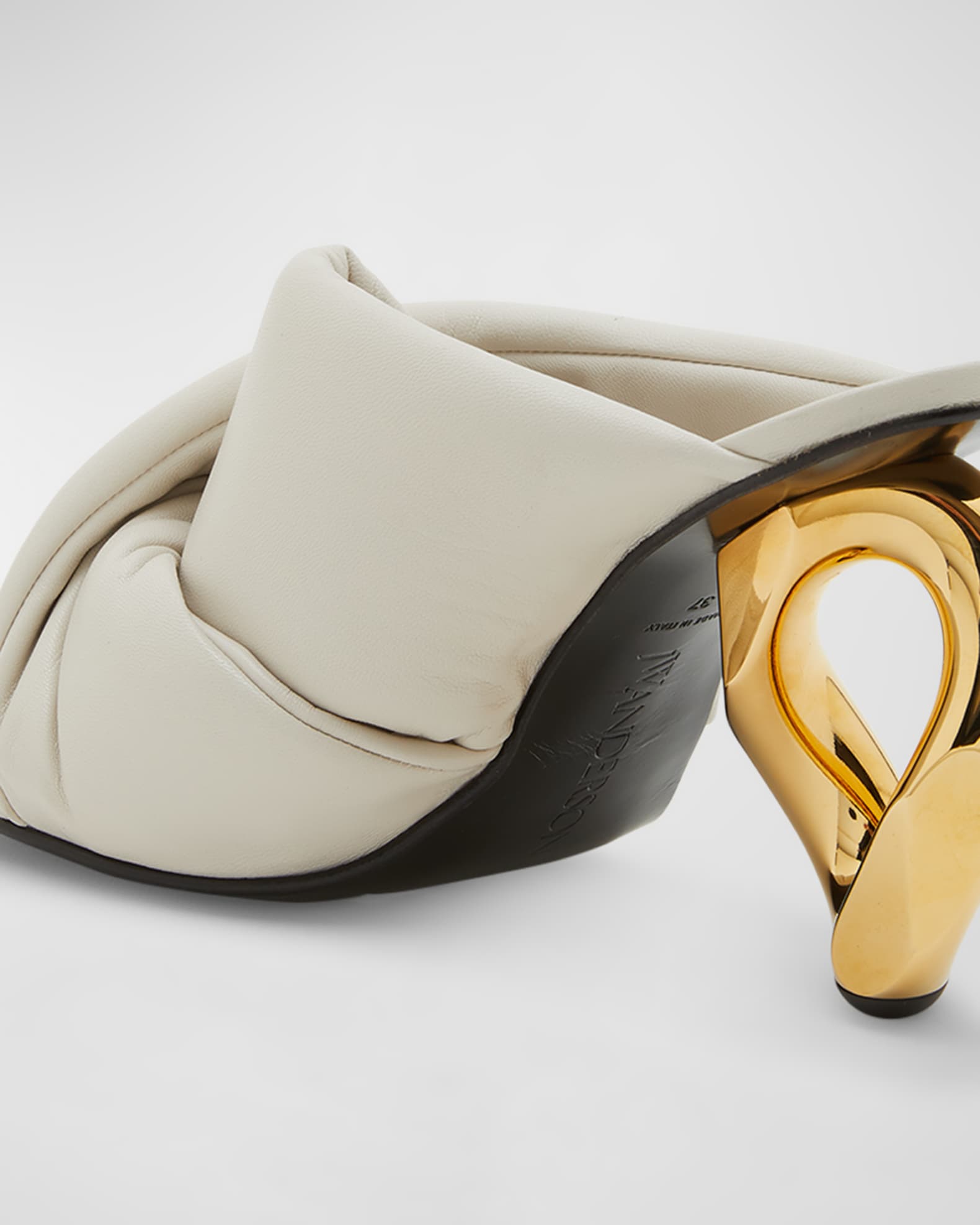 JW Anderson Twist Chain Slide Mule Sandals | Neiman Marcus