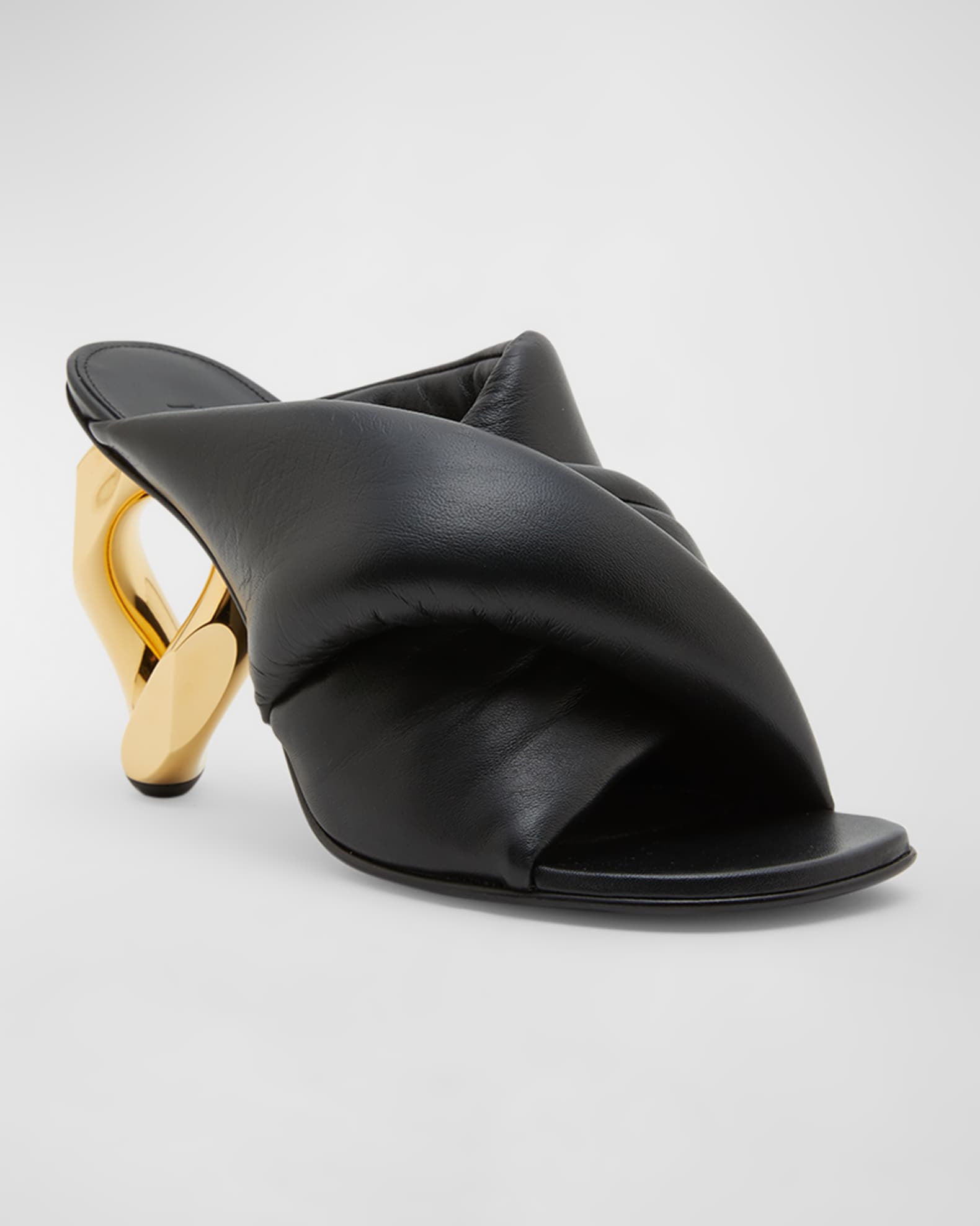 Twist Chain Slide Mule Sandals | Neiman Marcus