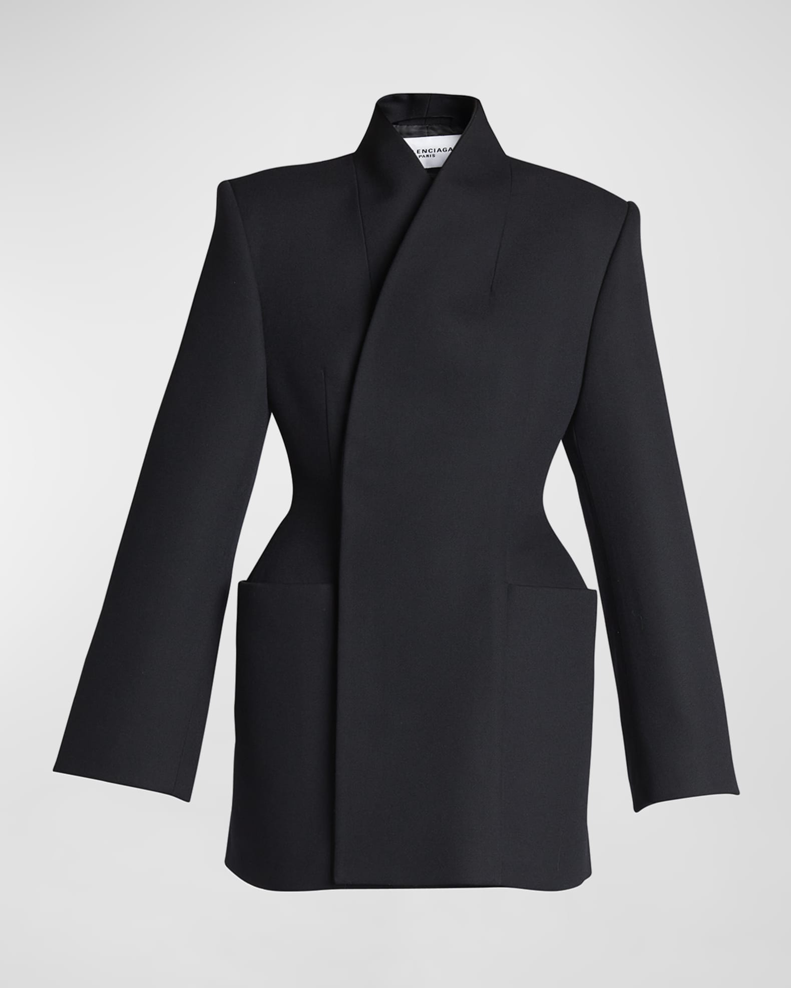 Balenciaga Barathea Hourglass Jacket | Neiman Marcus