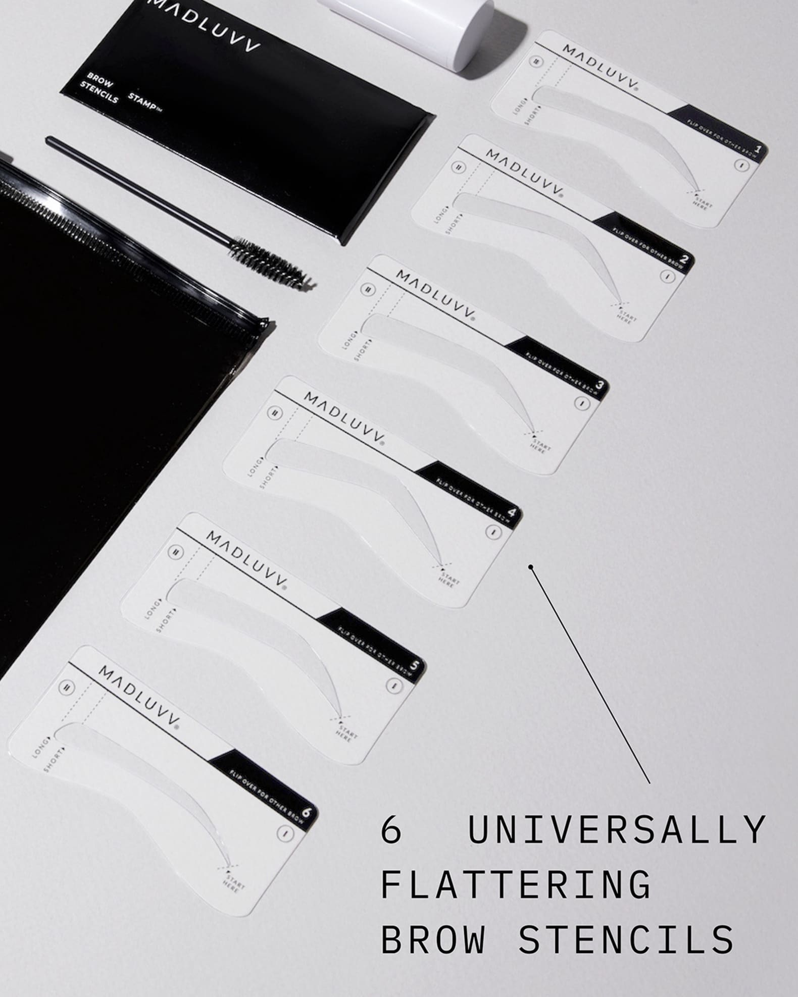 eyebrow stencil and stamp boots