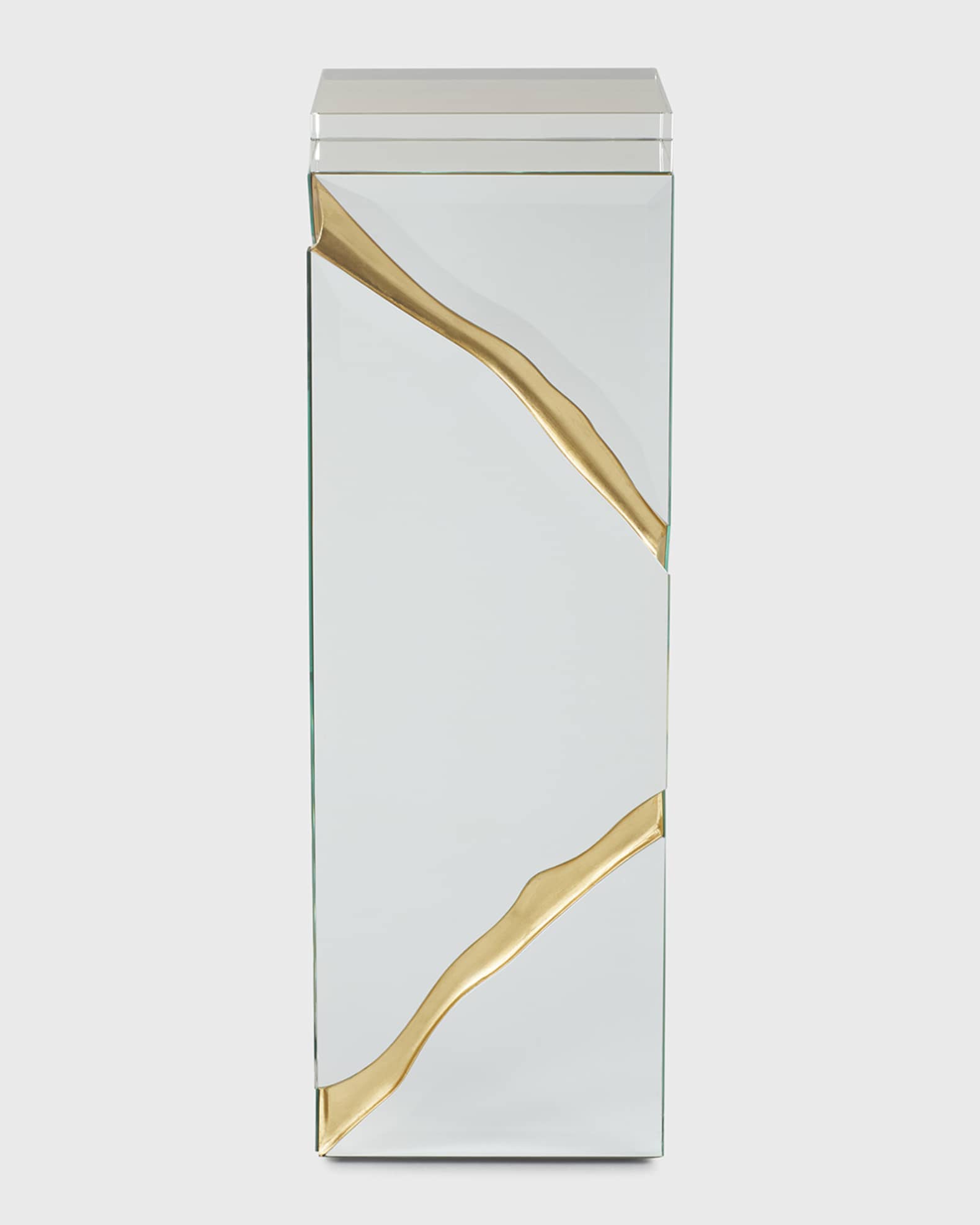 John-Richard Collection Ravine Beveled Mirror Pedestal III | Neiman Marcus