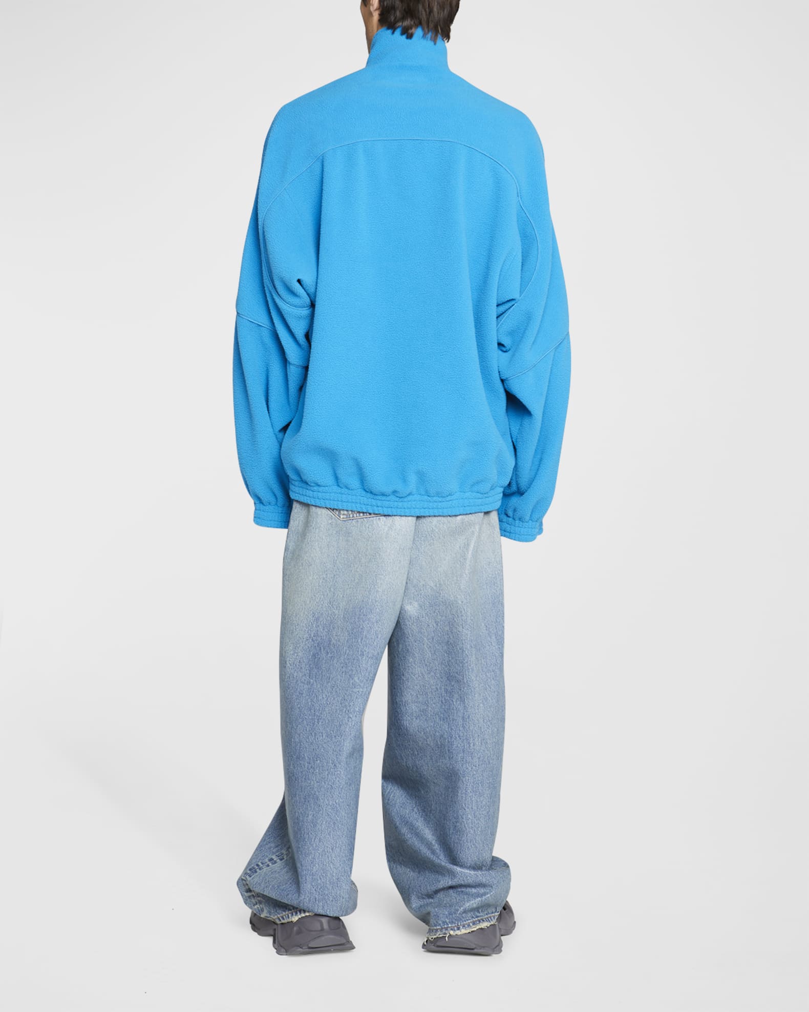 Balenciaga Men's Fleece Track Jacket | Neiman Marcus