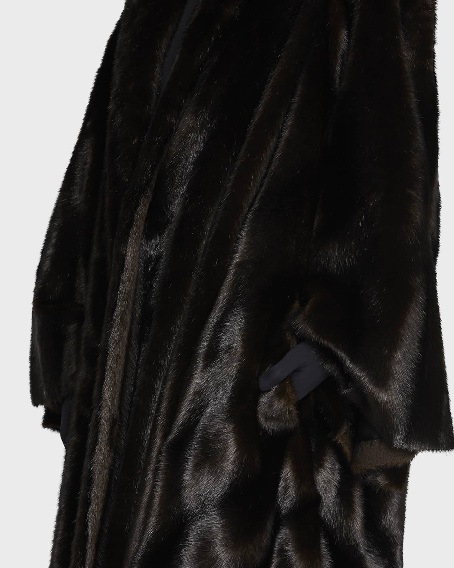 Balenciaga Fake Mink Oversize Coat | Neiman Marcus