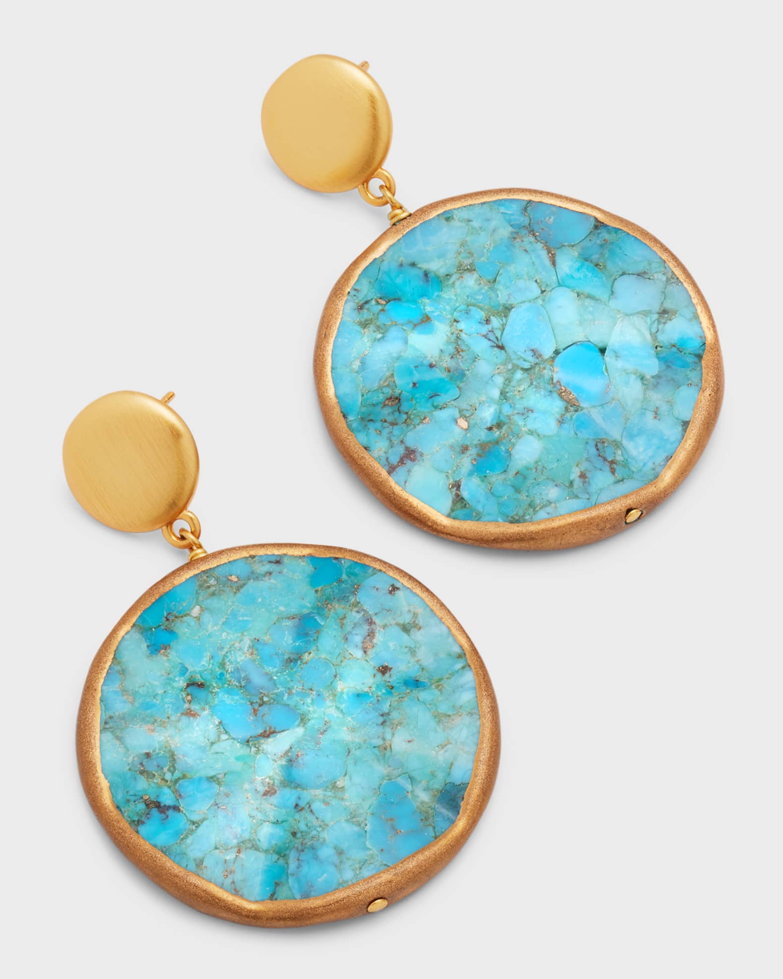 NEST Jewelry Turquoise Wave Drop Earrings | Neiman Marcus