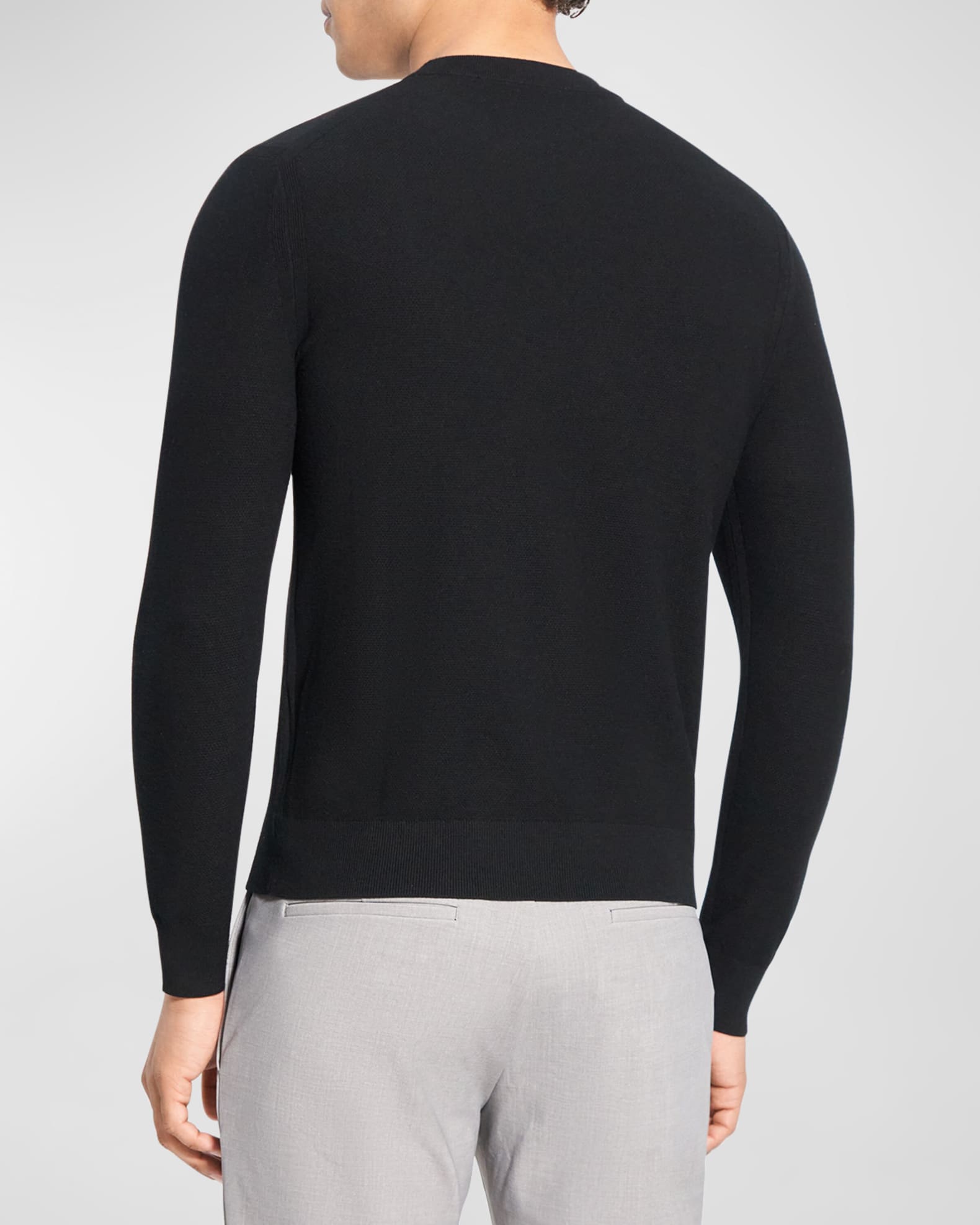 Theory Men's Riland Crew in Fine Bilen | Neiman Marcus