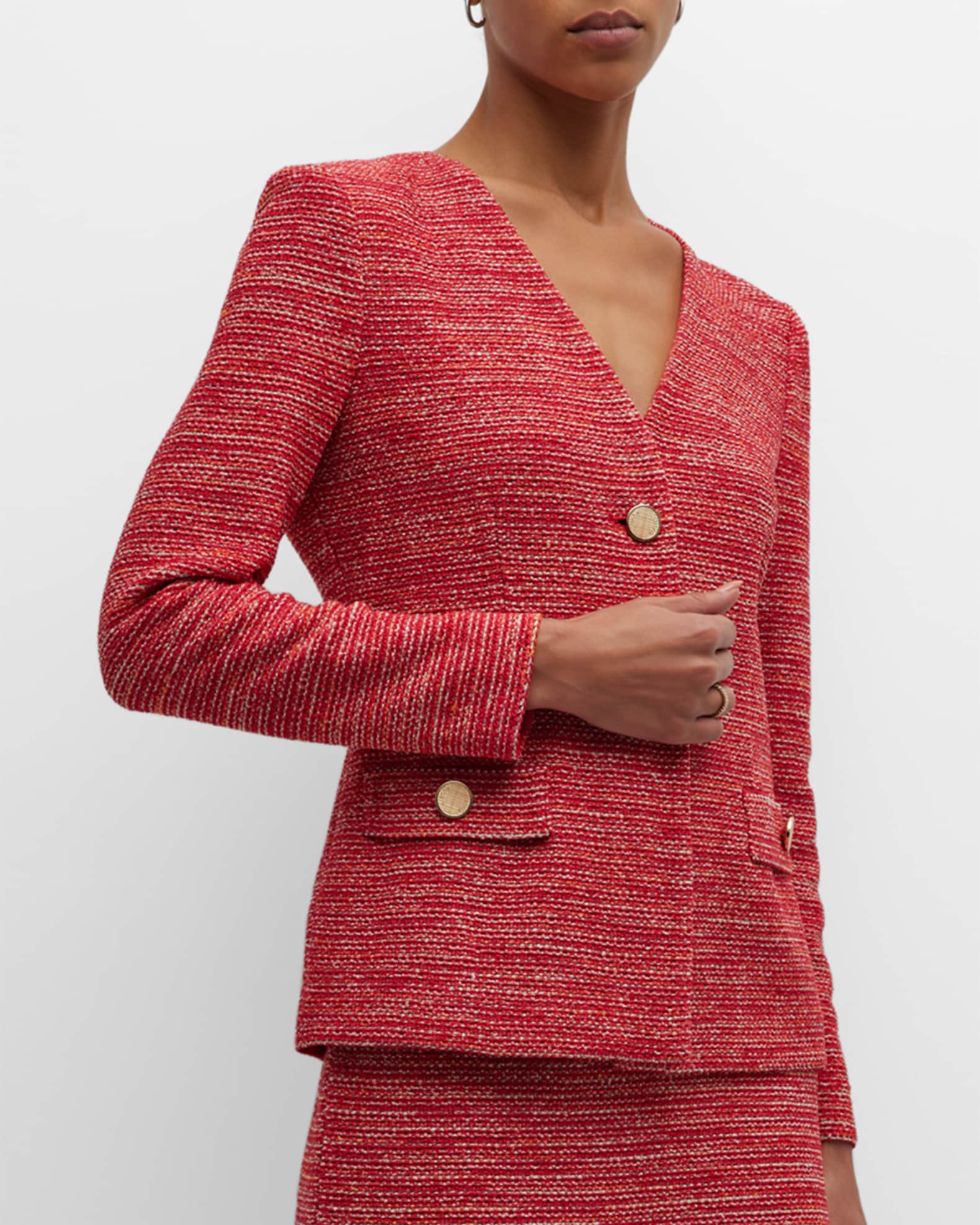 Single-Breasted Tweed Suit | Neiman Marcus