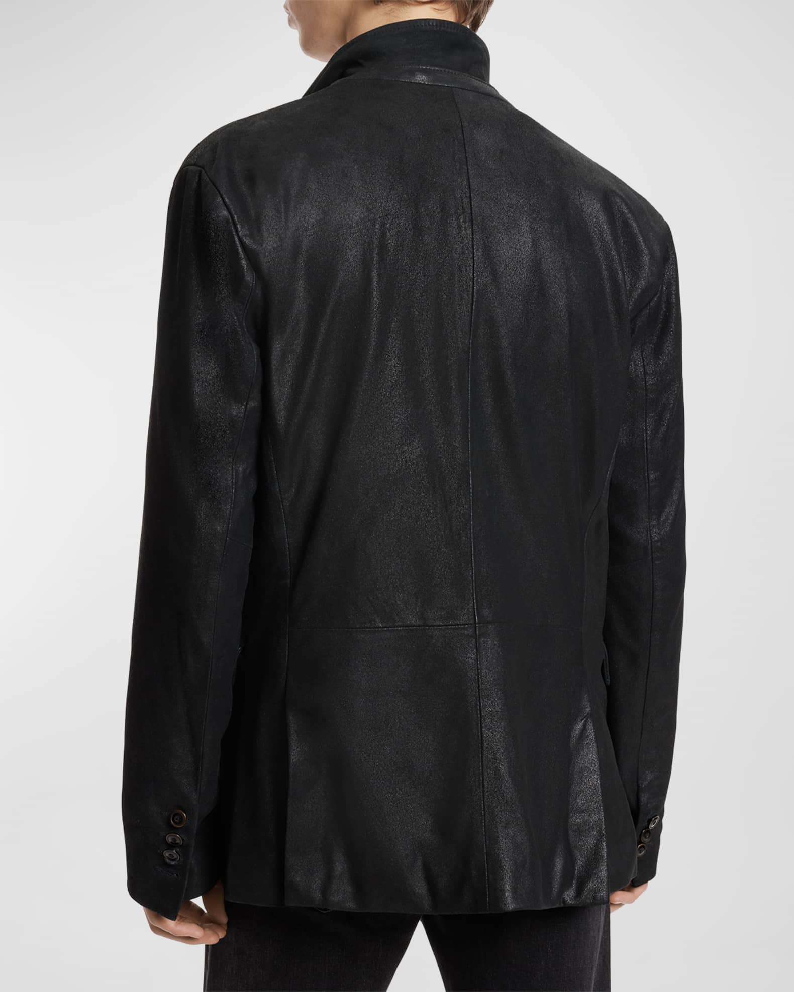 John Varvatos Men's Stan Two-Button Leather Jacket | Neiman Marcus