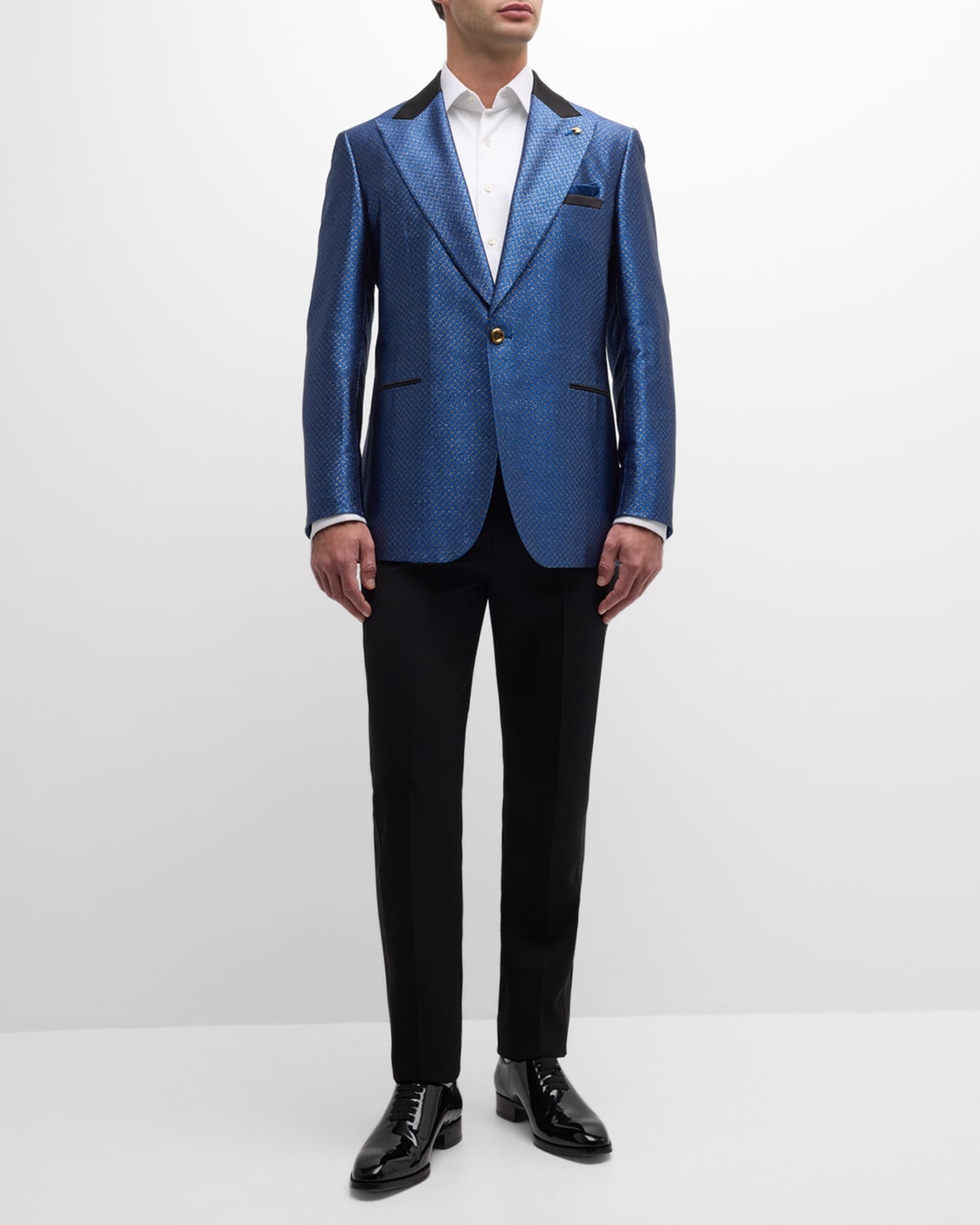 Stefano Ricci Men's Two-Tone Patterned Dinner Jacket | Neiman Marcus