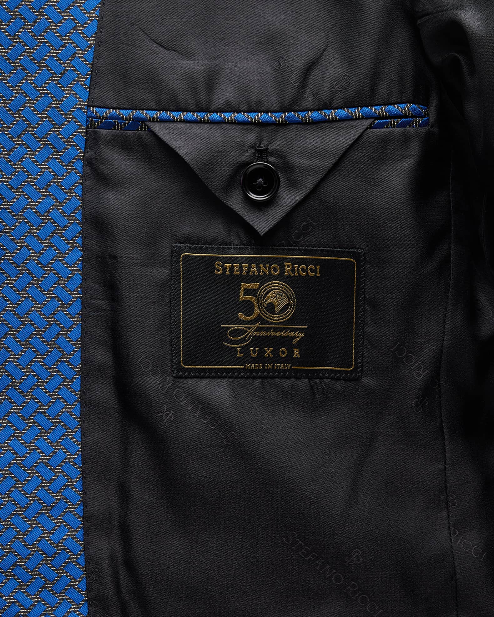 Stefano Ricci Men's Two-Tone Patterned Dinner Jacket | Neiman Marcus