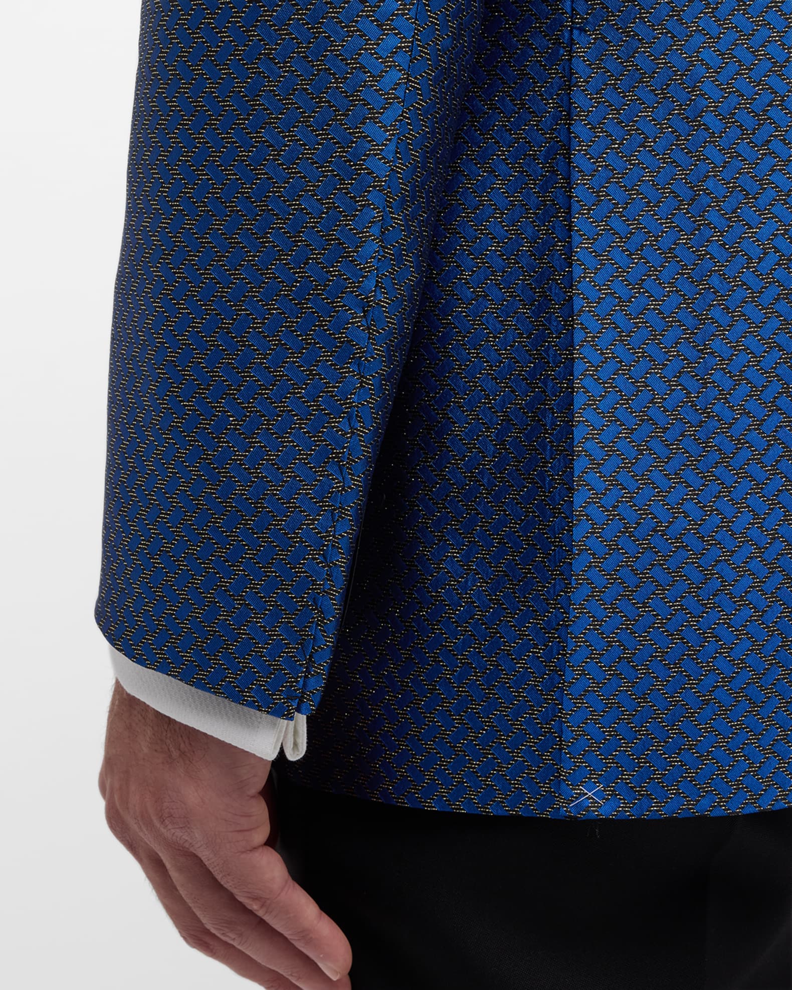 Stefano Ricci Men's Two-Tone Patterned Dinner Jacket | Neiman Marcus