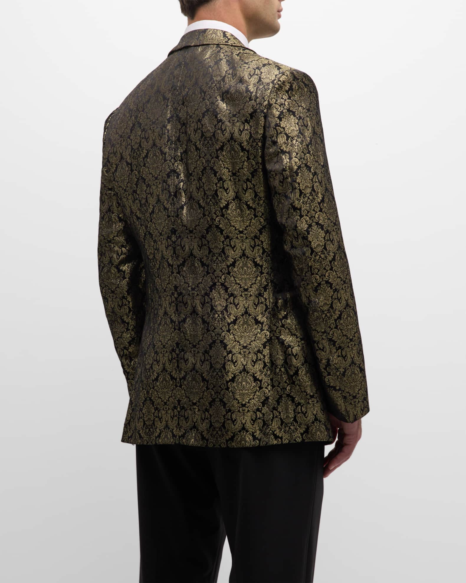 Stefano Ricci Men's Damask Peak-Lapel Dinner Jacket | Neiman Marcus
