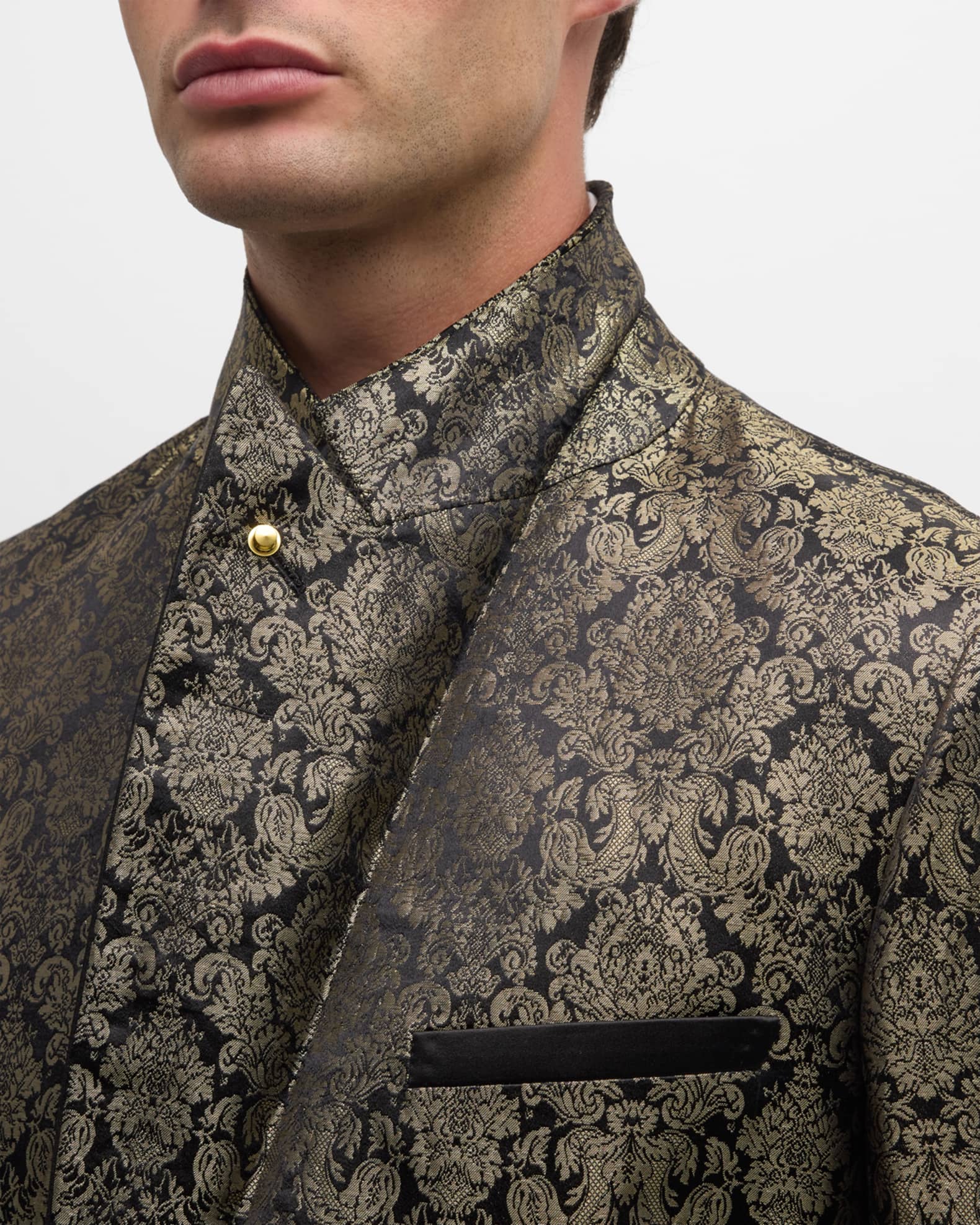 Stefano Ricci Men's Damask Peak-Lapel Dinner Jacket | Neiman Marcus