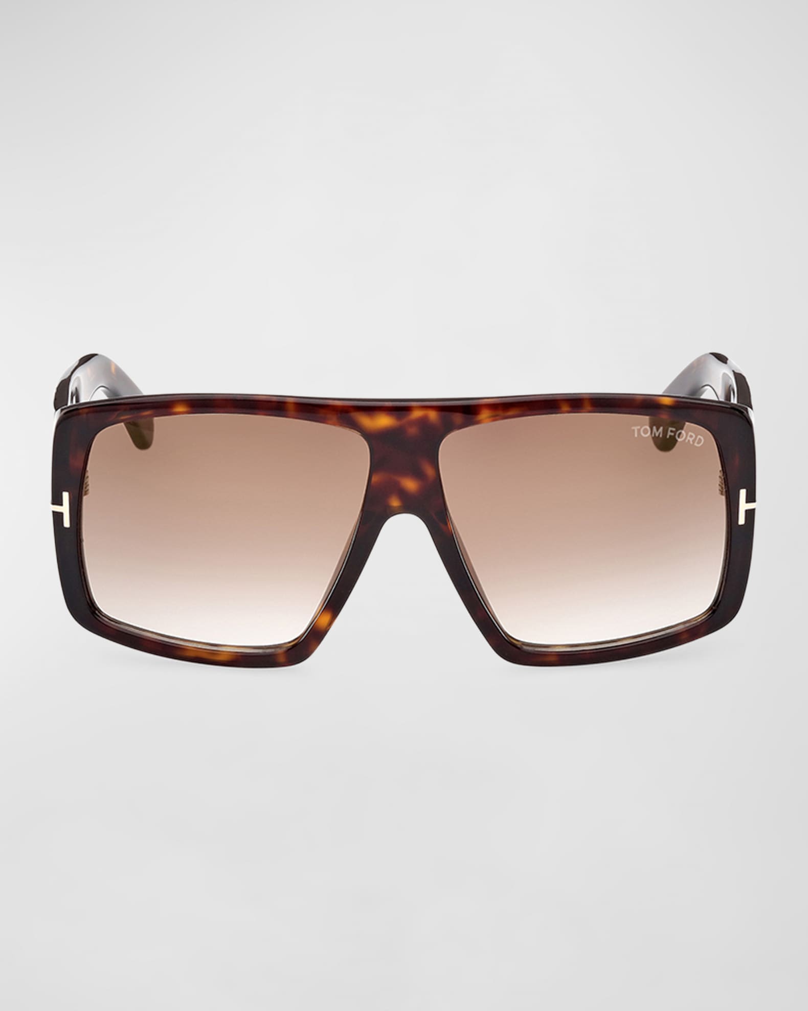 TOM FORD Raven Square Havana Acetate Sunglasses | Neiman Marcus