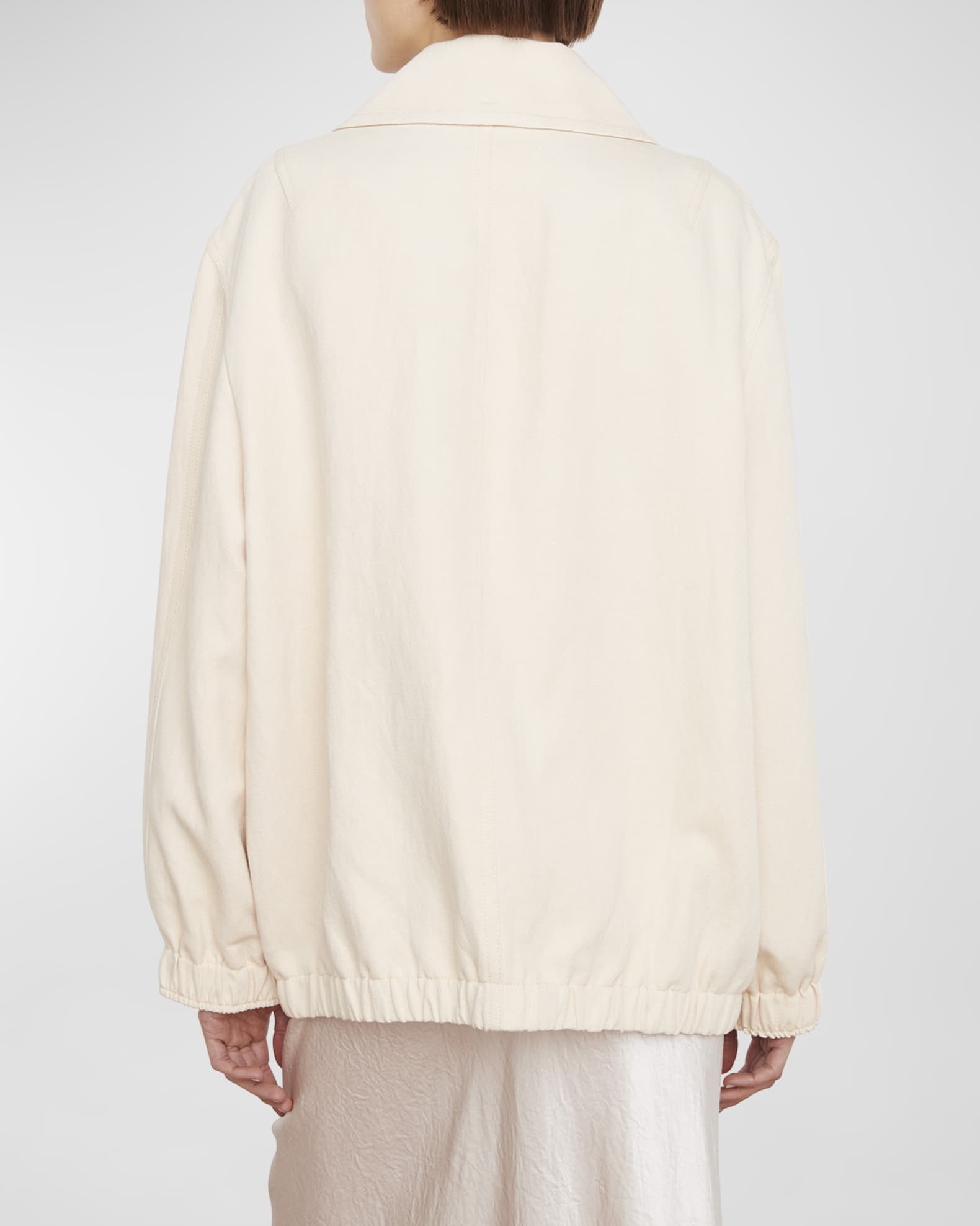 Vince Oversized Drop-Shoulder Bomber Jacket | Neiman Marcus
