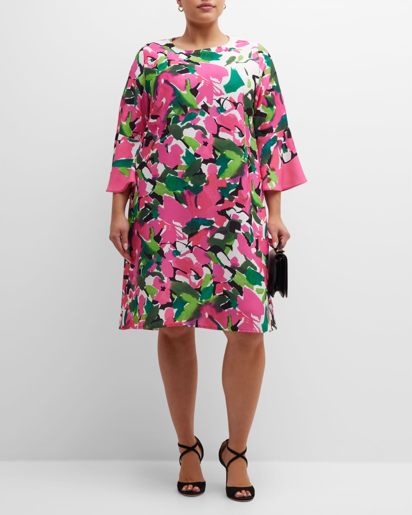 Caroline Rose Plus Plus Size Color Cascade Bella Dress | Neiman Marcus