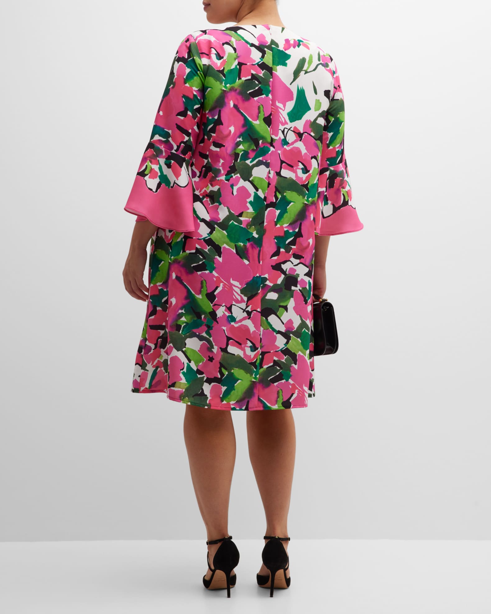 Caroline Rose Plus Plus Size Color Cascade Bella Dress | Neiman Marcus