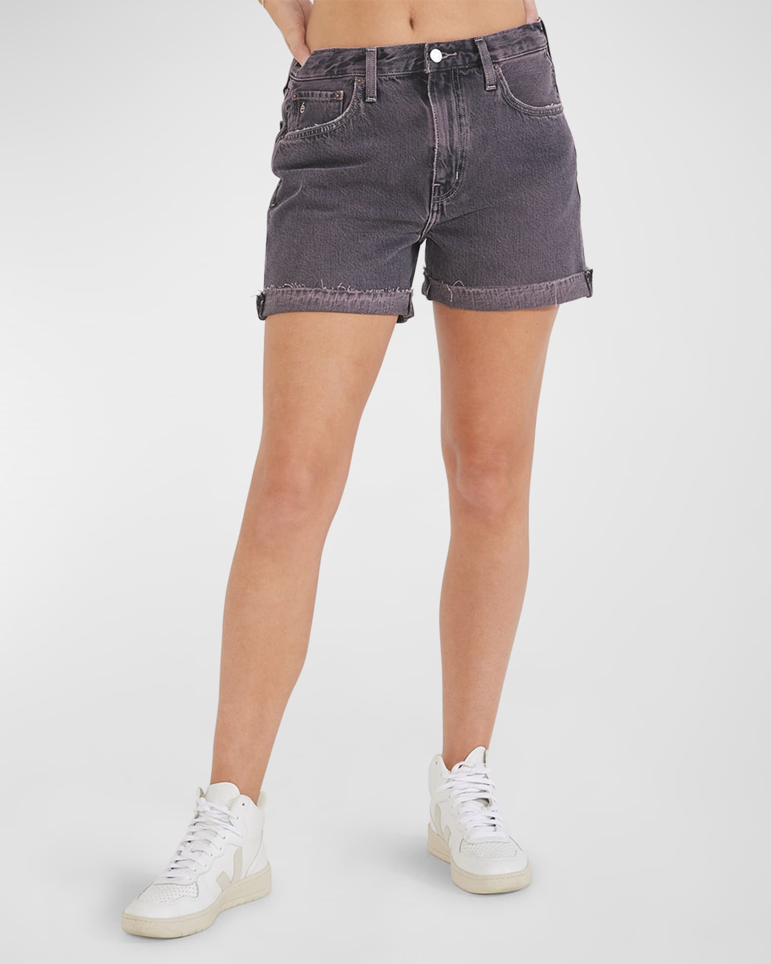 ETICA Skylar Cuffed Denim Shorts | Neiman Marcus