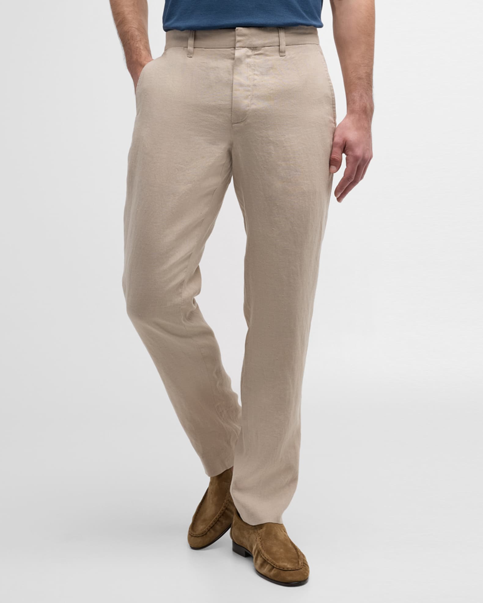 Vince Men's Griffith Relaxed Hemp Pants | Neiman Marcus