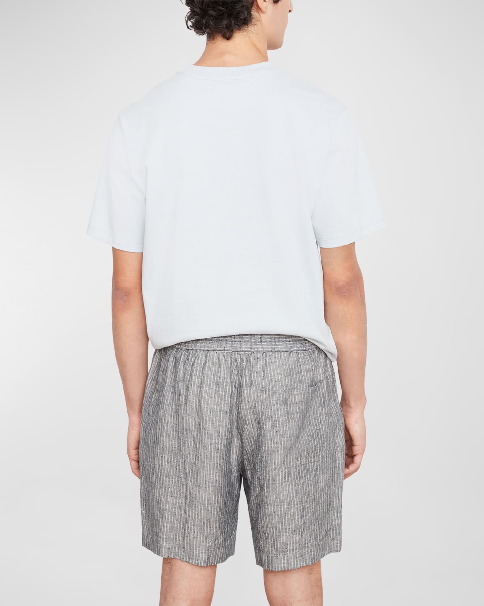 Vince Men's Striped Hemp Shorts | Neiman Marcus