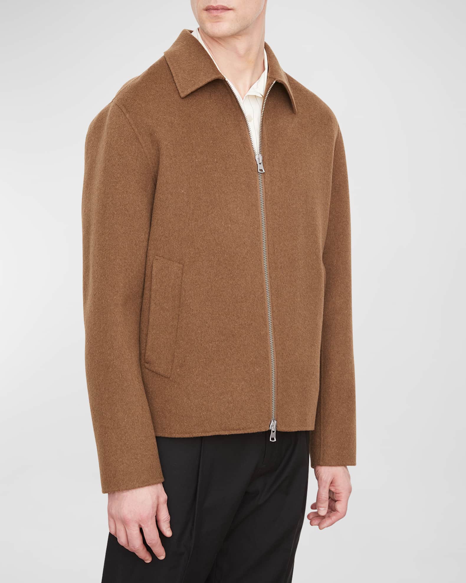 Vince Men's Splittable Zip-Front Shirt Jacket | Neiman Marcus