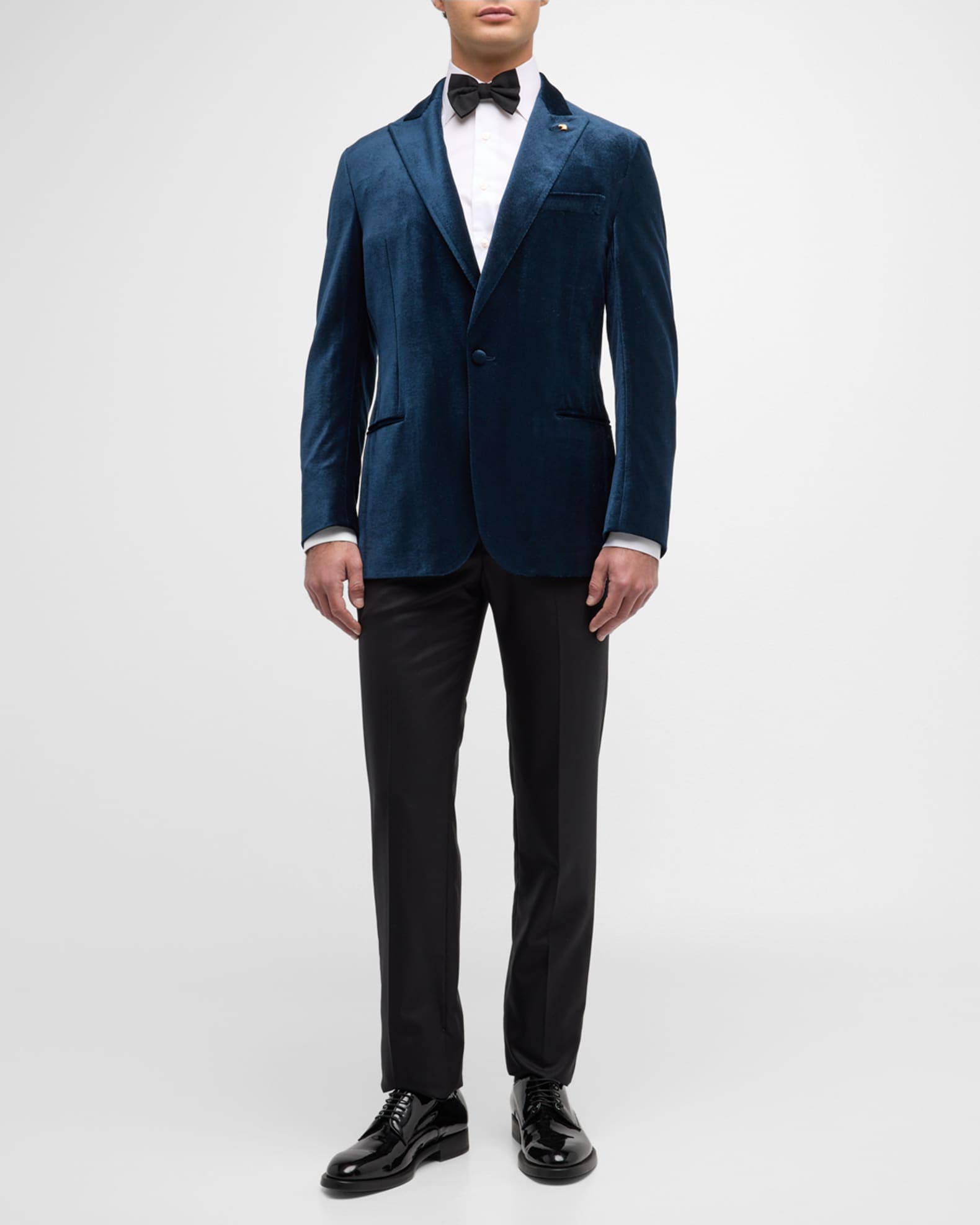 Stefano Ricci Men's Velvet Peak-Lapel Dinner Jacket | Neiman Marcus