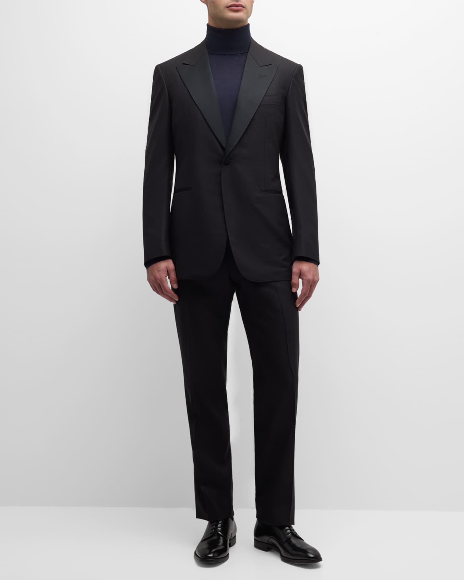 Stefano Ricci Men's Textured Wool One-Button Tuxedo | Neiman Marcus