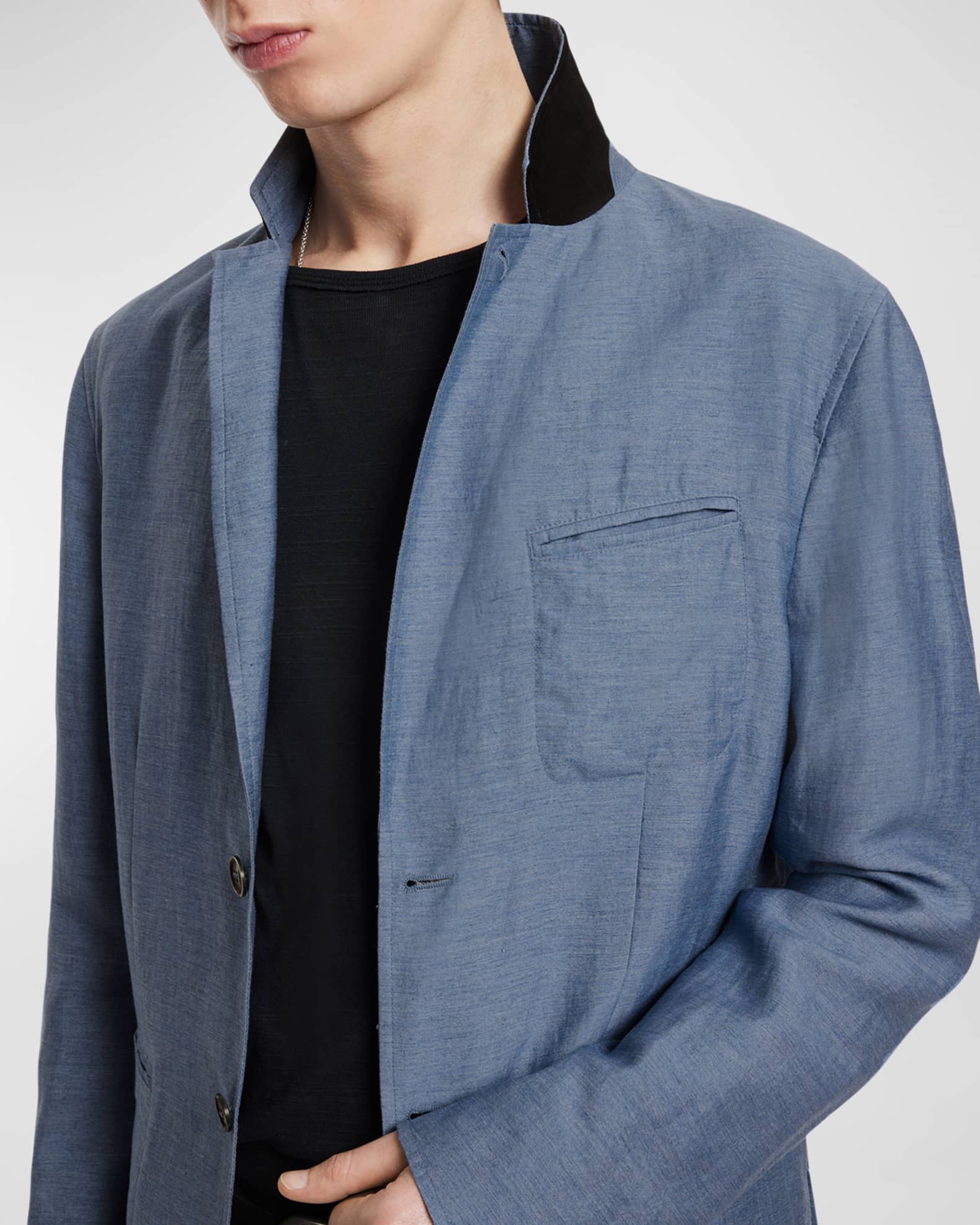 John Varvatos Men's Slim-Fit Notch Lapel Jacket | Neiman Marcus