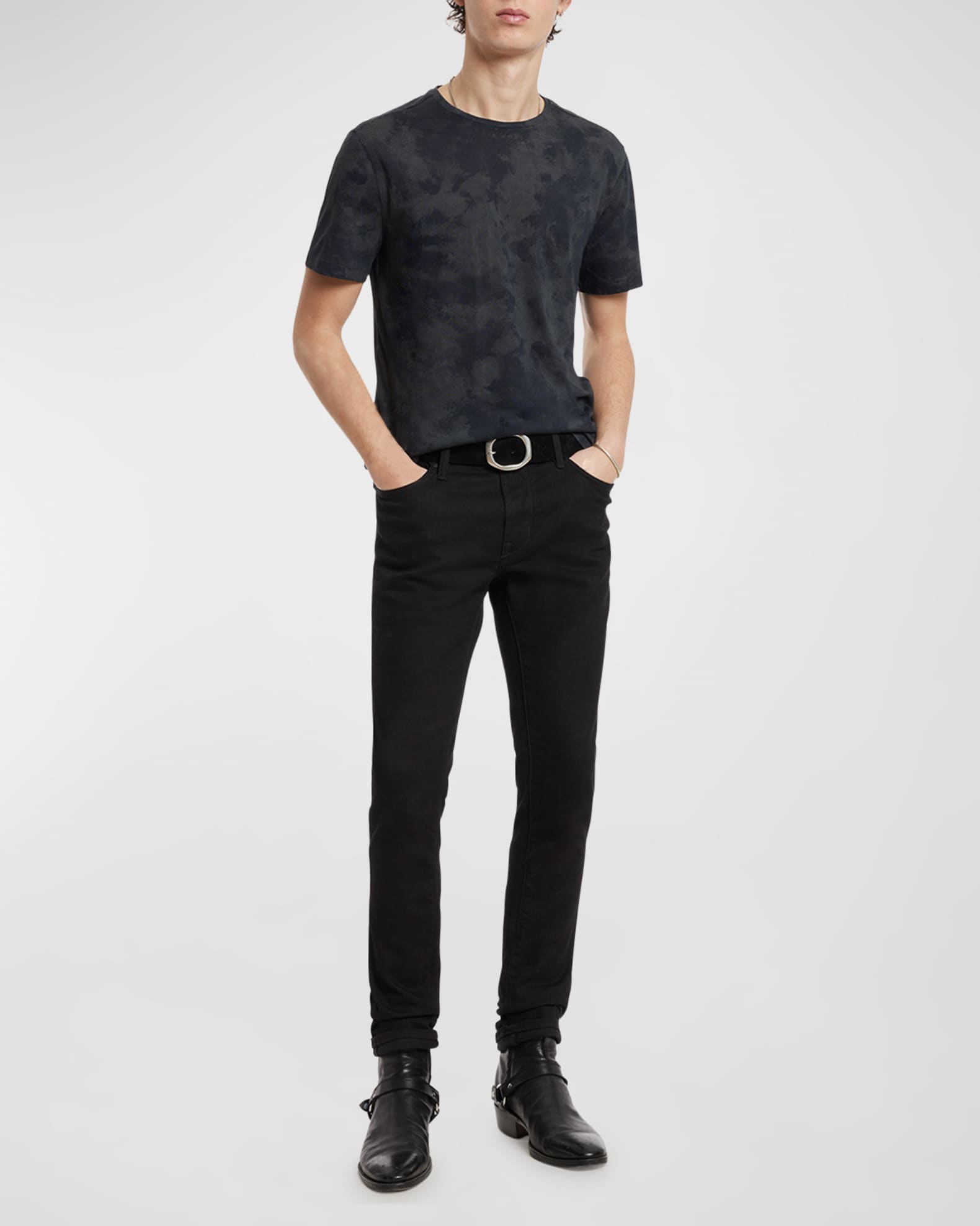 John Varvatos Men's Lea Digital Print T-Shirt | Neiman Marcus