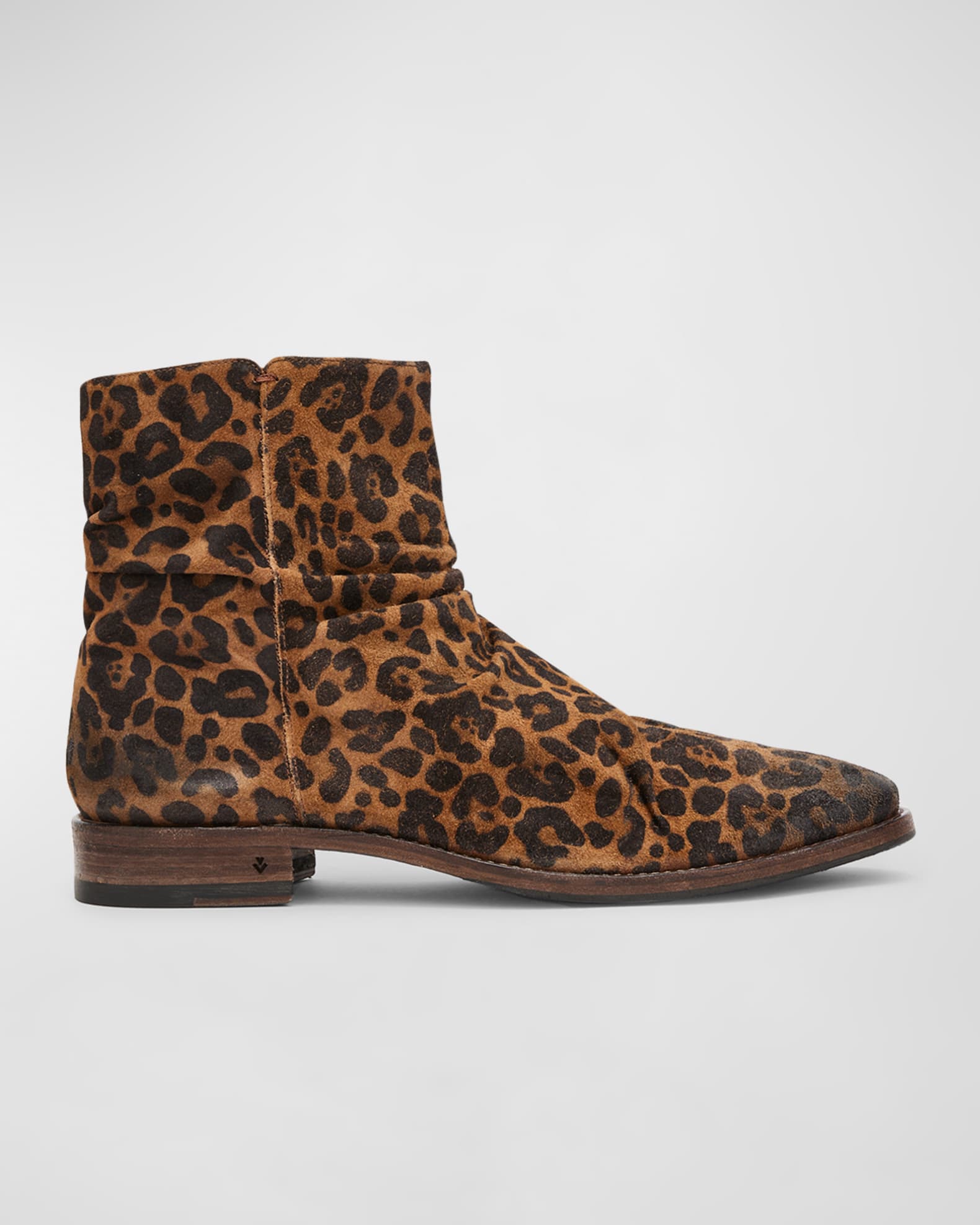 John Varvatos Men's Morrison Sharpei Cheetah-Print Leather Ankle Boots ...