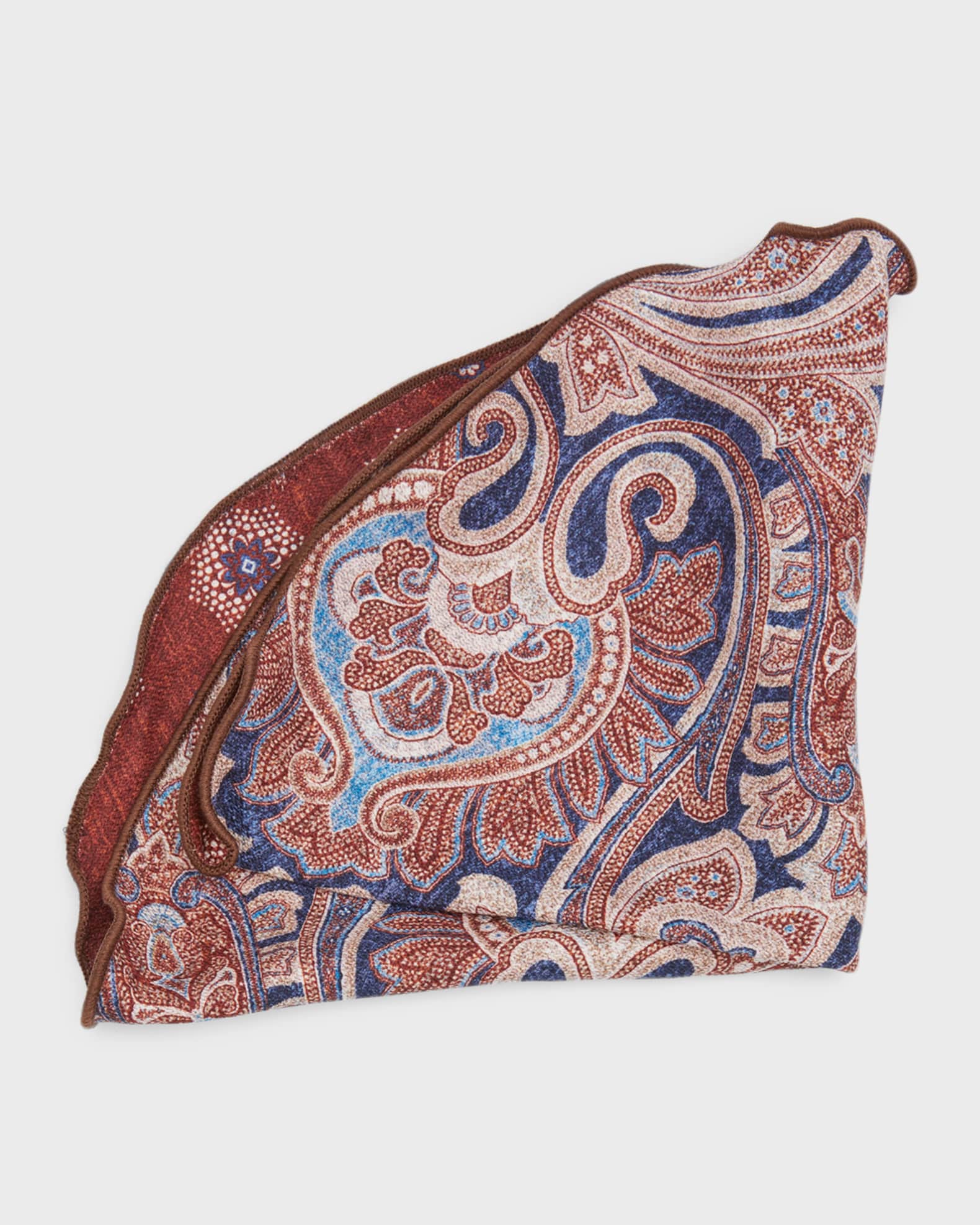 Edward Armah Men's Double-Face Silk Pocket Circle | Neiman Marcus