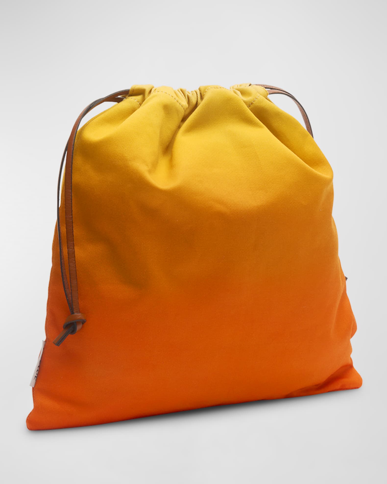 Loewe x Paula’s Ibiza Fennel-Print Canvas Pouch Clutch Bag | Neiman Marcus