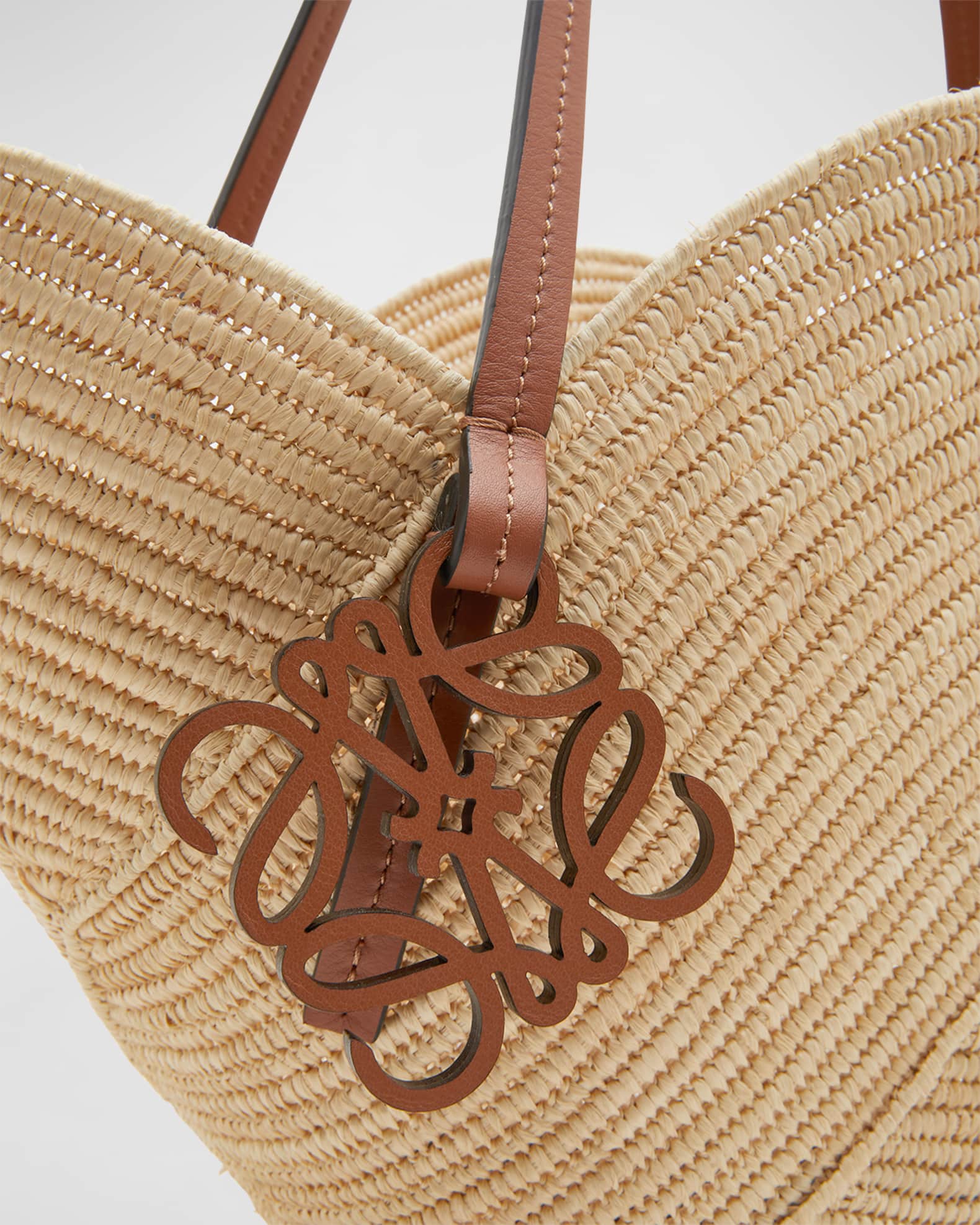 Loewe x Paula’s Ibiza Petal Basket Raffia Tote Bag | Neiman Marcus