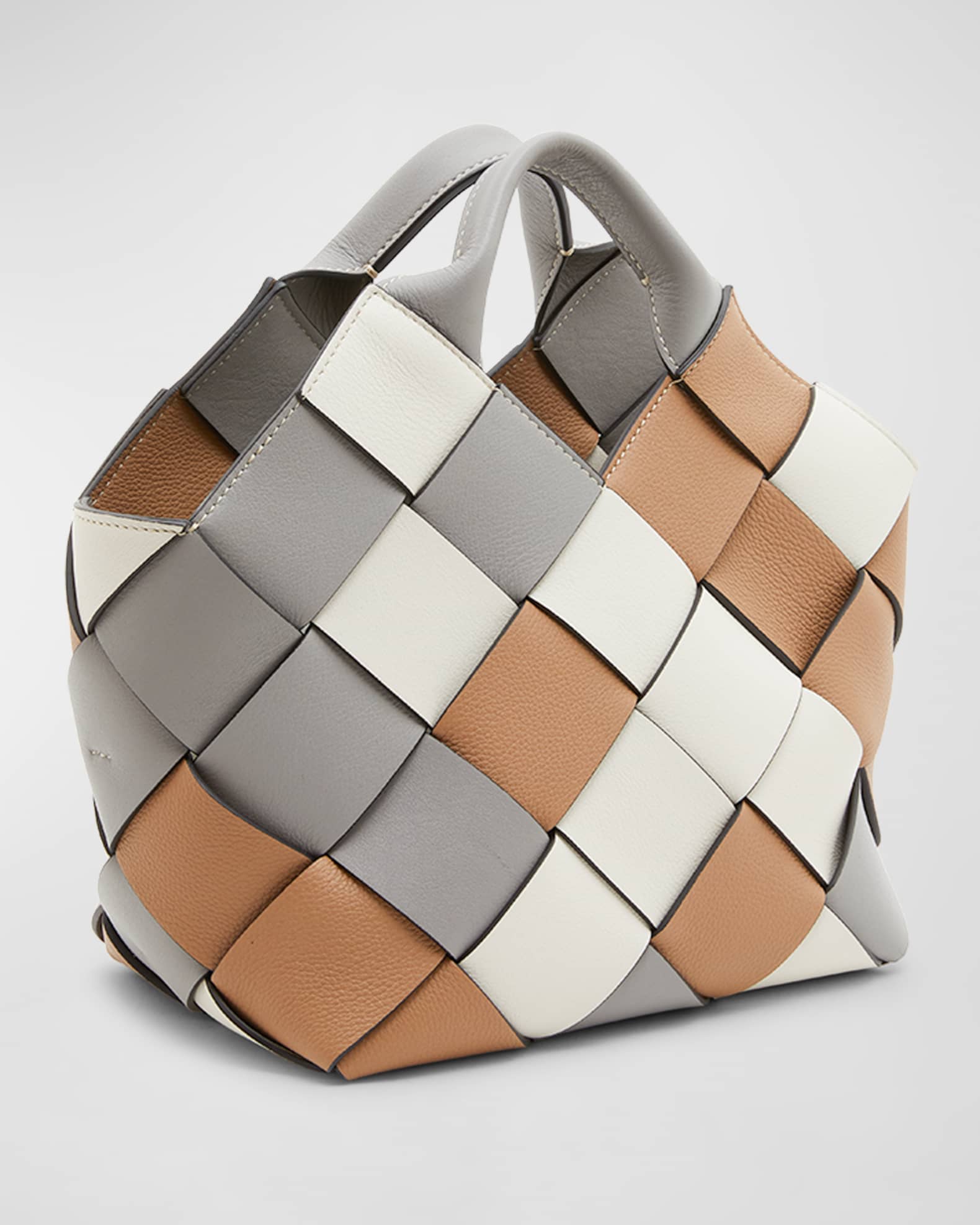 Loewe x Paula’s Ibiza Small Woven Basket Top-Handle Bag | Neiman Marcus