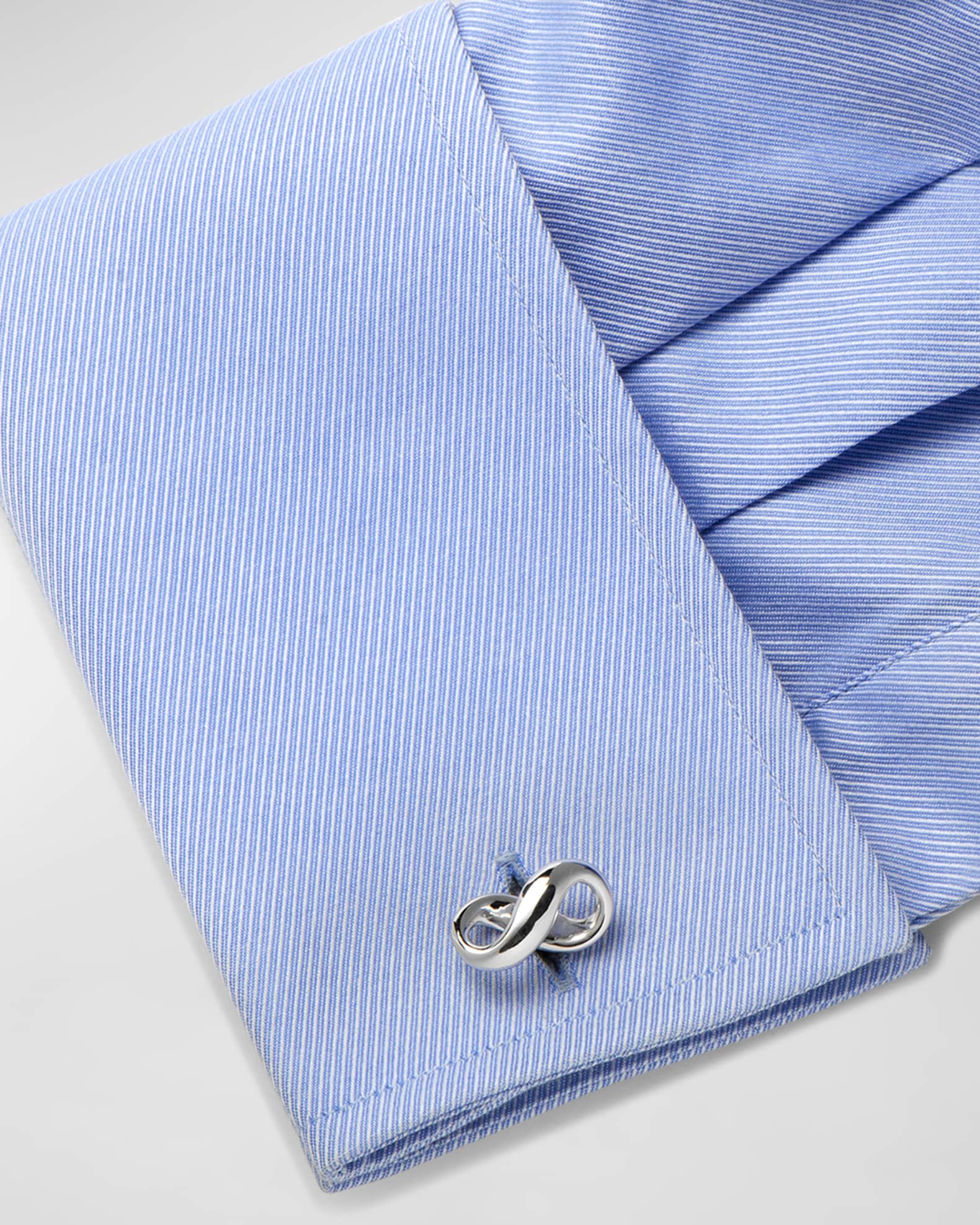 Cufflinks Inc. Men's Sterling Silver Infinity Cufflinks | Neiman Marcus