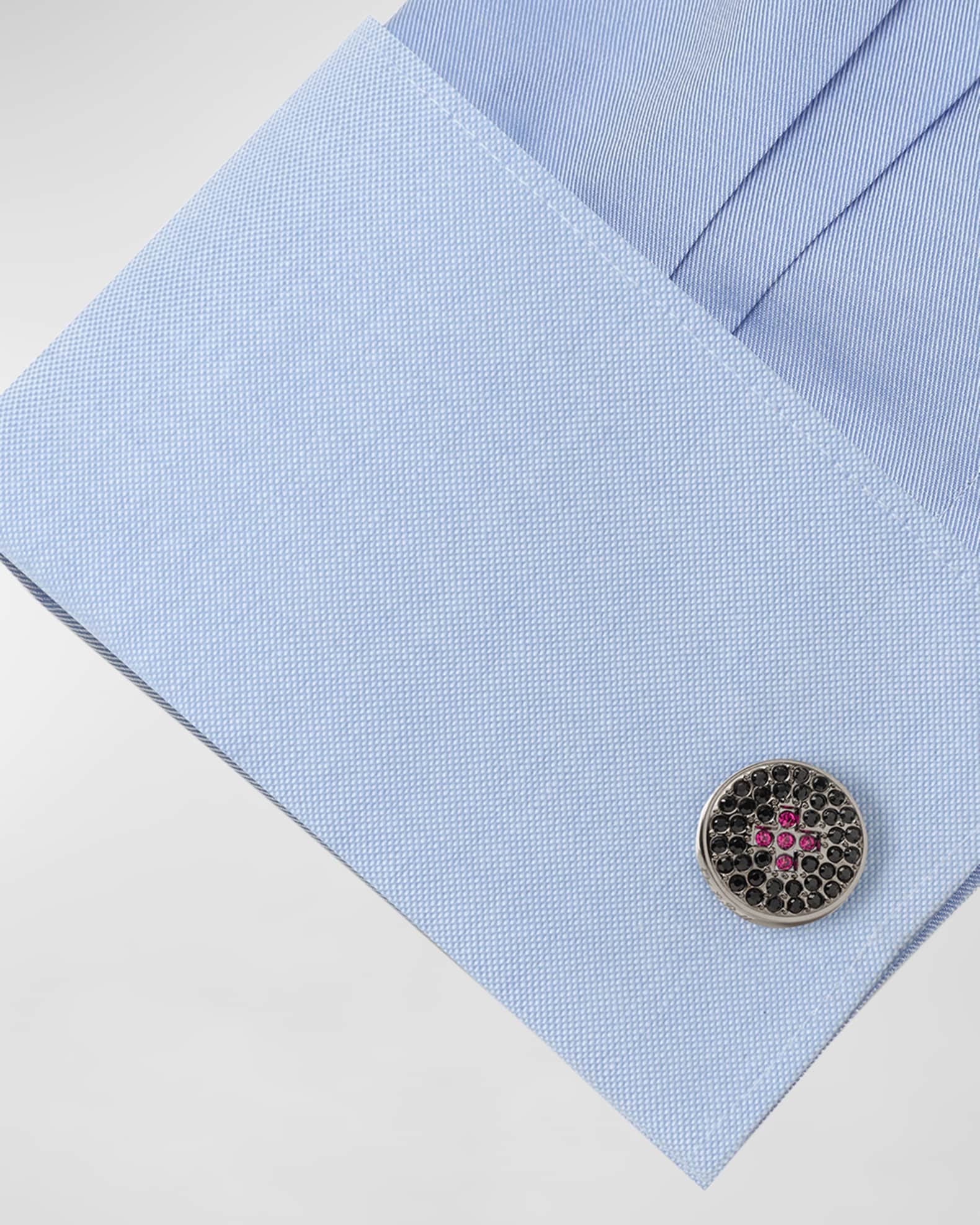 Cufflinks Inc. Men's Crystal Pave Button Cufflinks | Neiman Marcus