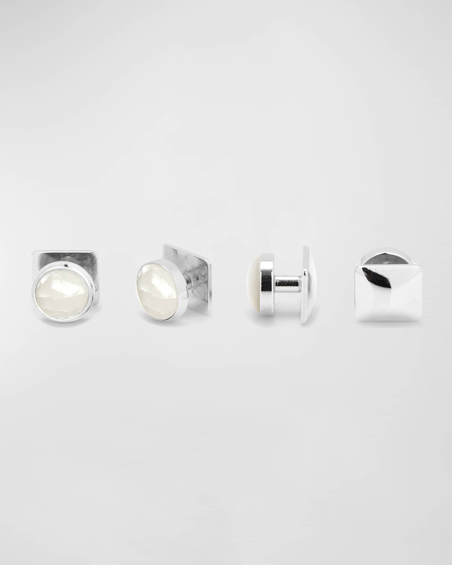 Cufflinks Inc. Men's Mosaic Mother-of-Pearl Cuff Link Stud Set | Neiman Marcus