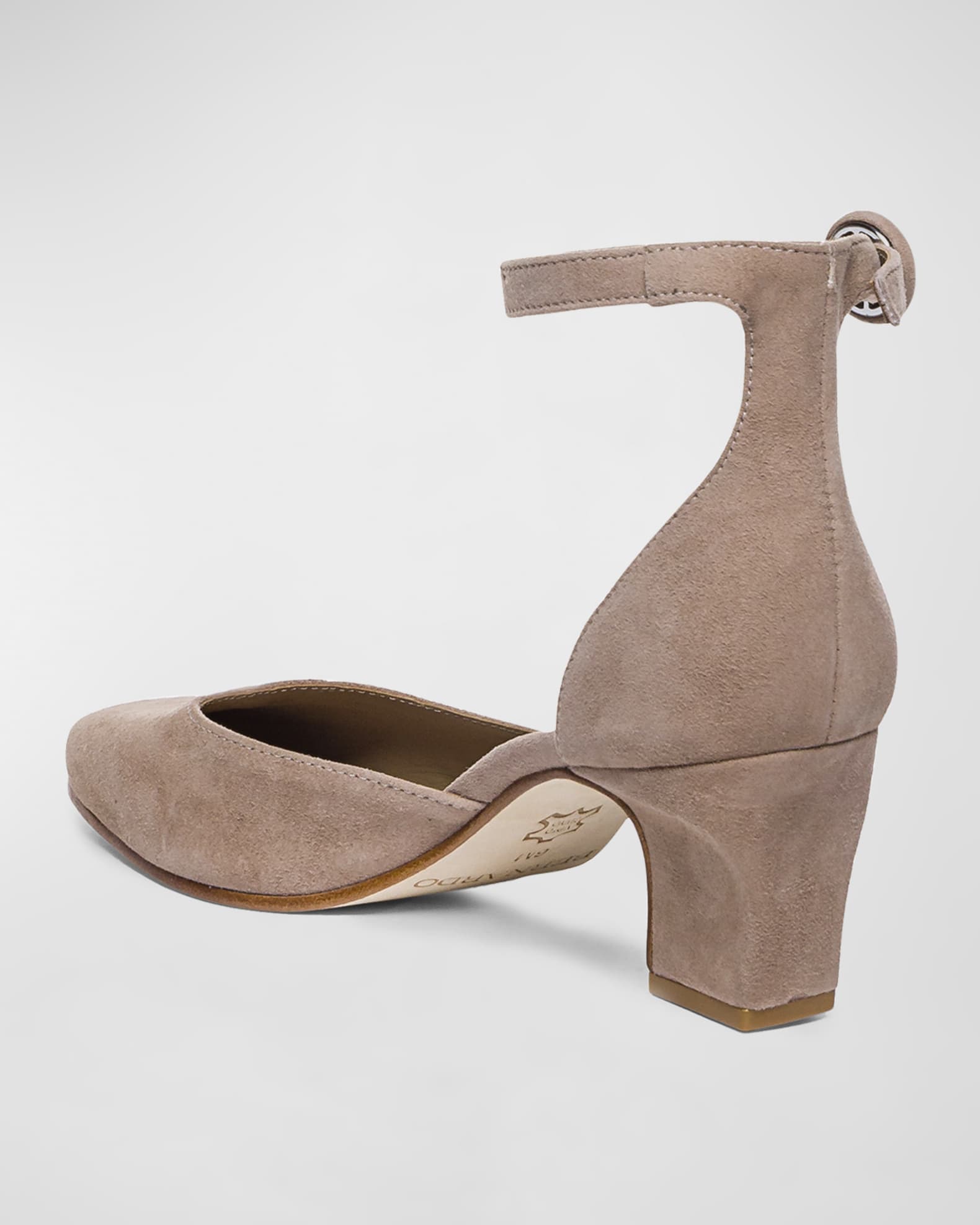 Bernardo Remy Suede Ankle-Strap Pumps | Neiman Marcus