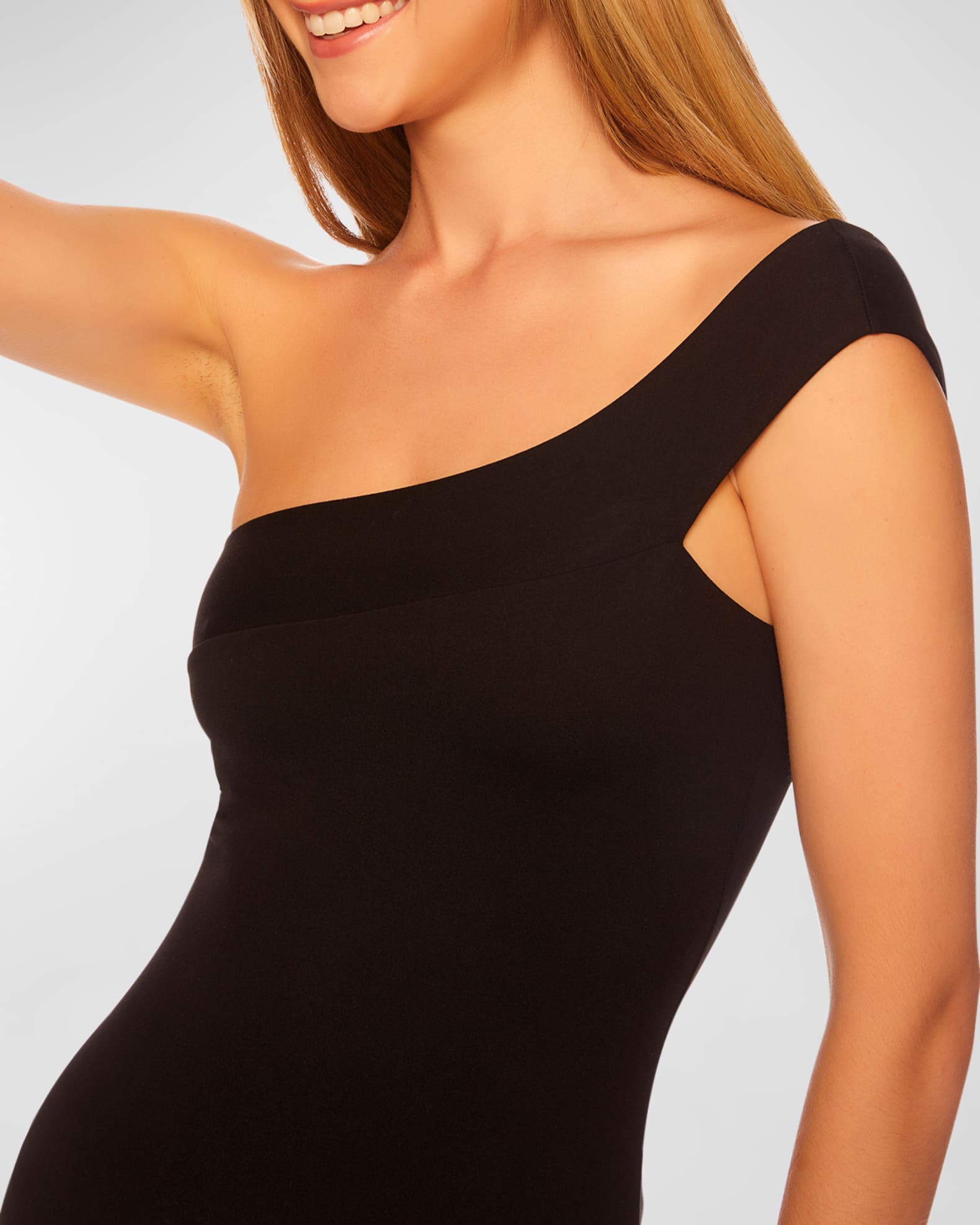 Susana Monaco One-Arm Strap Mini Bodycon Dress | Neiman Marcus